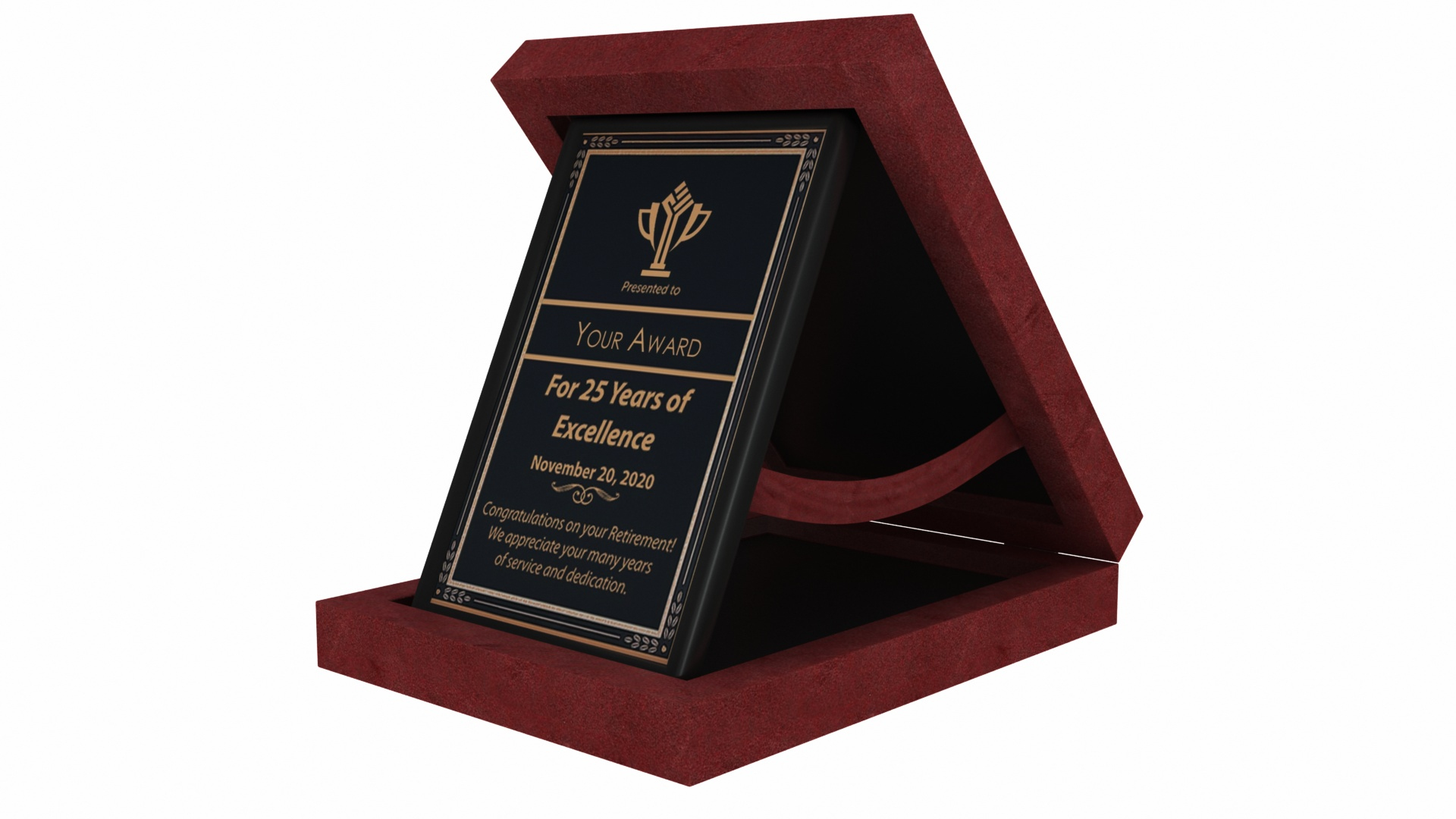 Award Plaque 3D model - TurboSquid 1849678