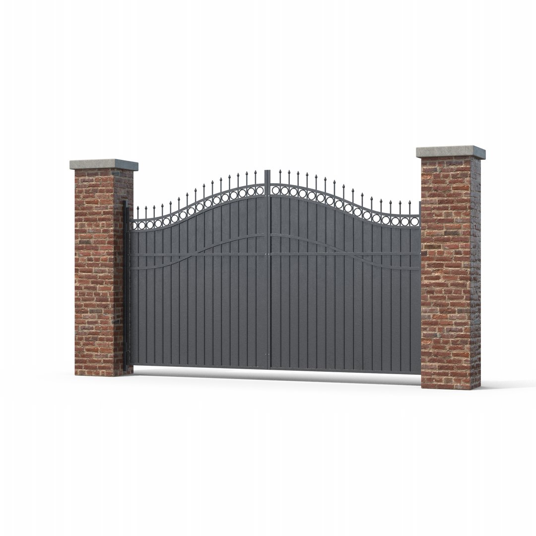 Metal Gates 3D Model - TurboSquid 2240980