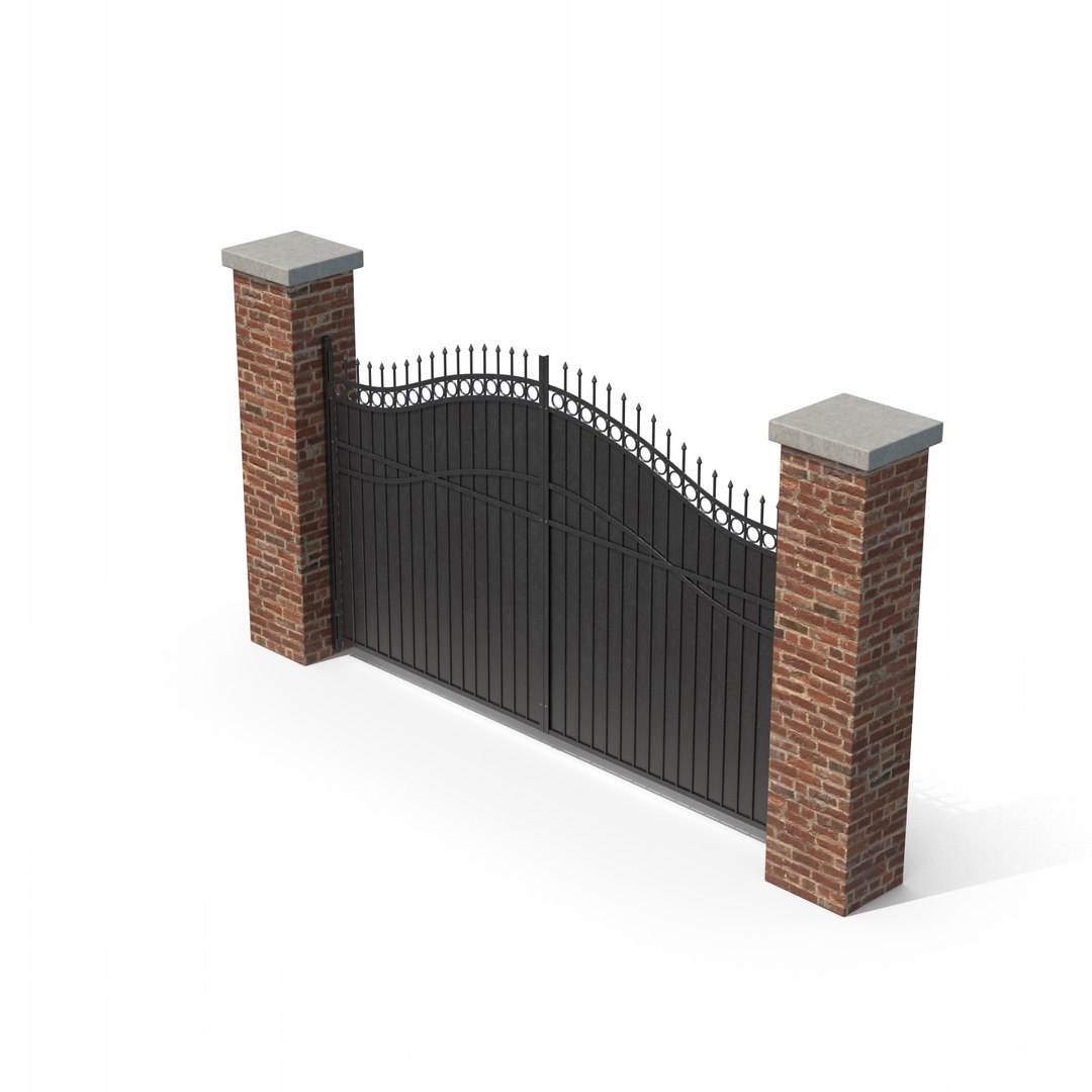 Metal Gates 3D Model - TurboSquid 2240980
