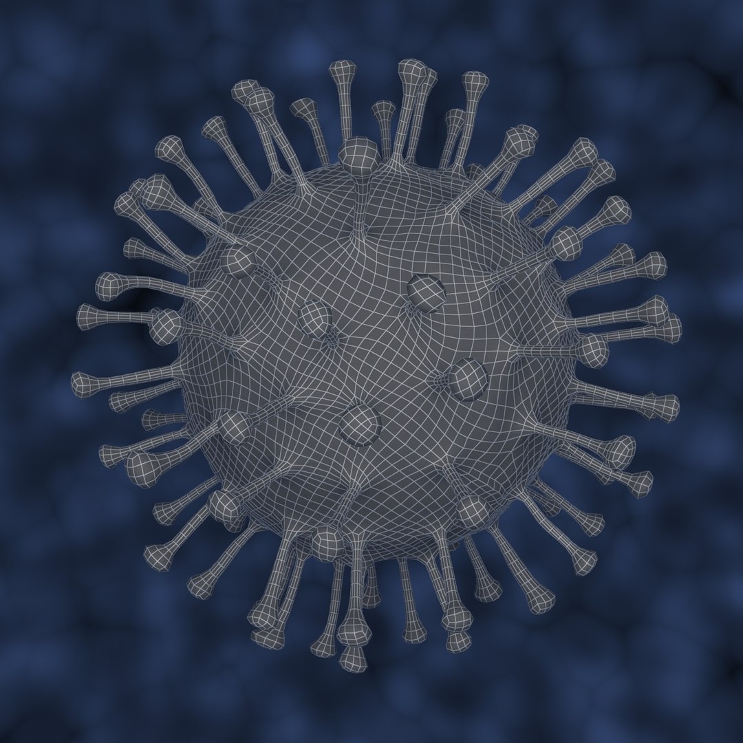 influenza virus 3d model