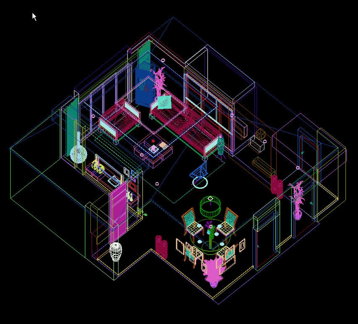 3d model of interior design