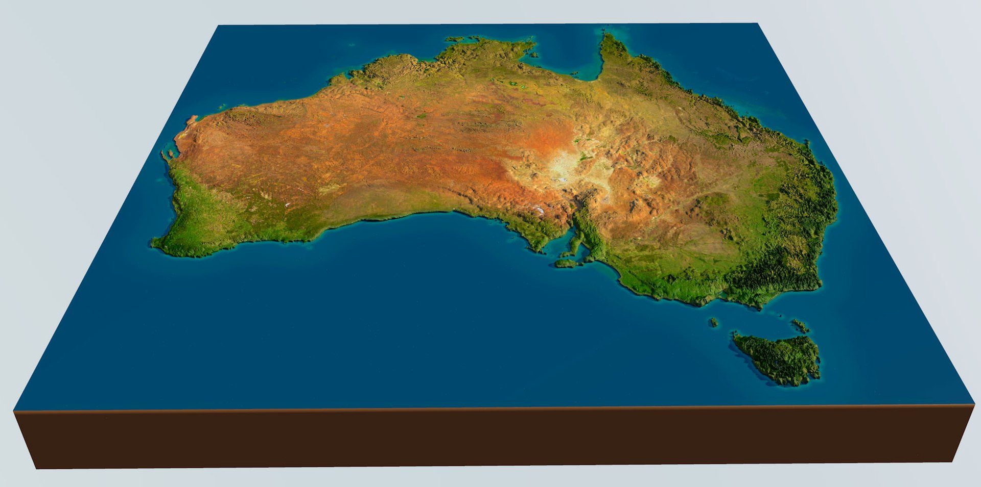 Australia Realistic Topography 3D Model - TurboSquid 1308925