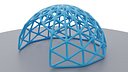 Landscape Dome Shell Structures Set 3D - TurboSquid 2388506