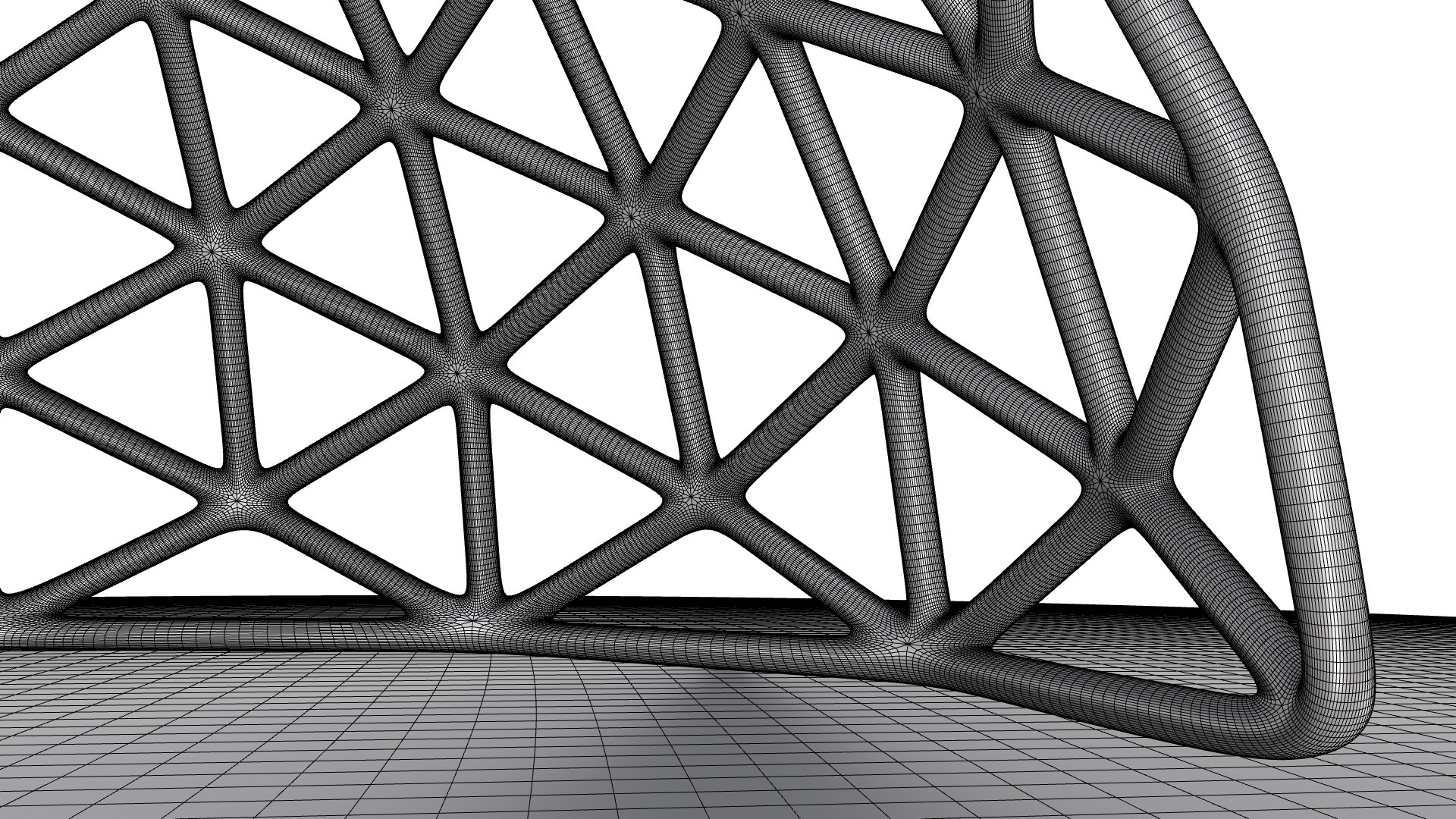 Dome Shell Cage 03 Triangular 3D Model - TurboSquid 2254998