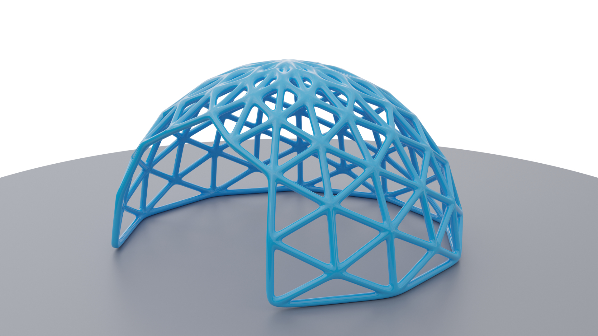 Dome Shell Cage 03 Triangular 3D Model - TurboSquid 2254998