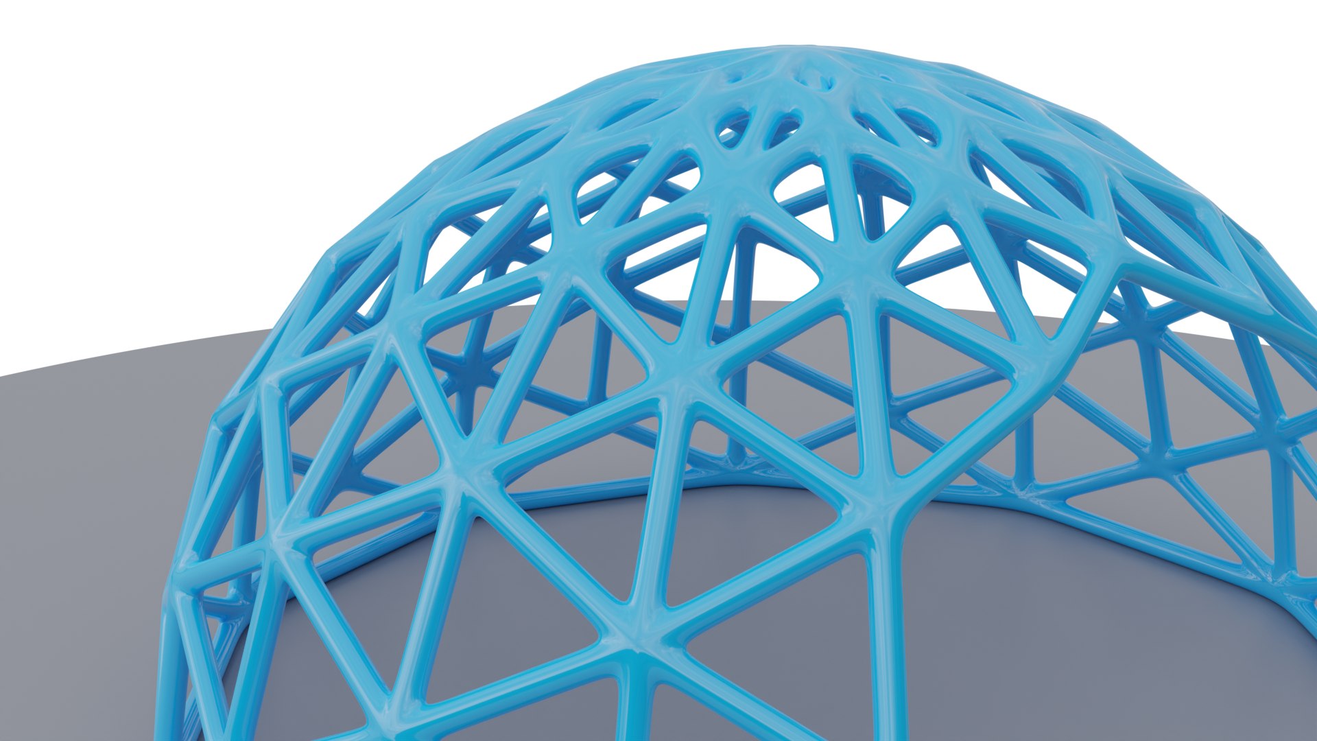 Dome Shell Cage 03 Triangular 3D Model - TurboSquid 2254998