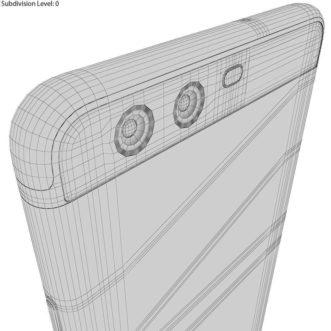 3d model realistic huawei p10 rose