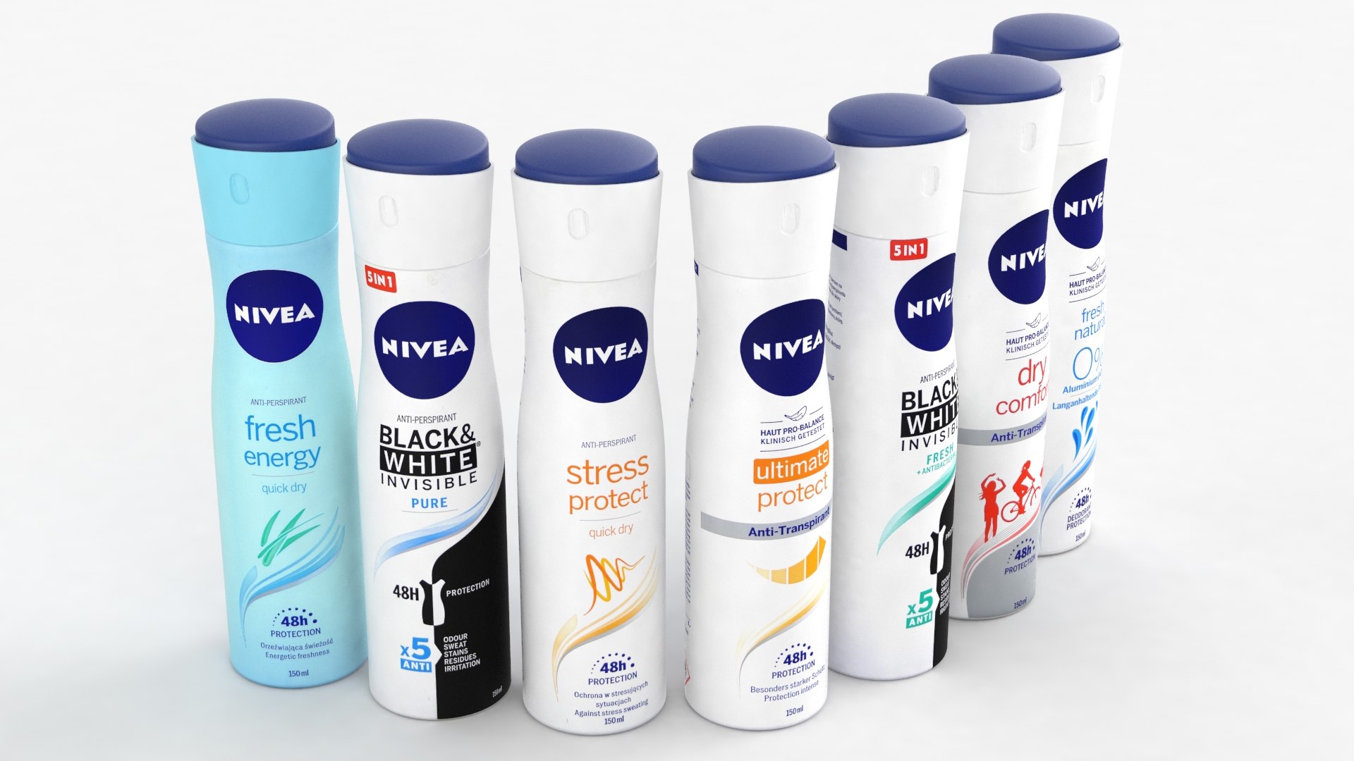 Nivea Anti-Perspirant Women 150ml 2022 Collection 3D Model - TurboSquid ...