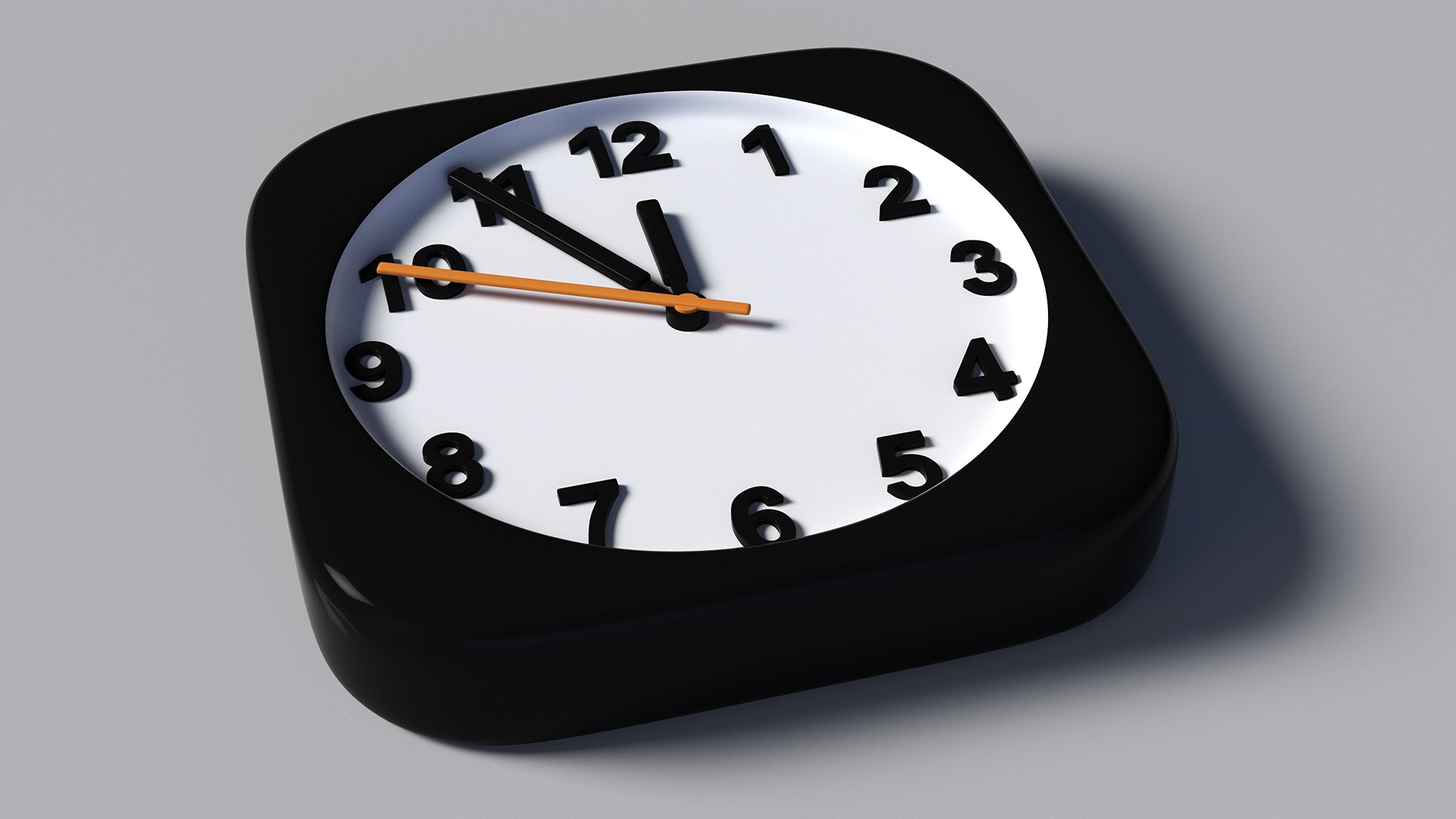 3D IPhone IOS Clock Icon Model - TurboSquid 2218486