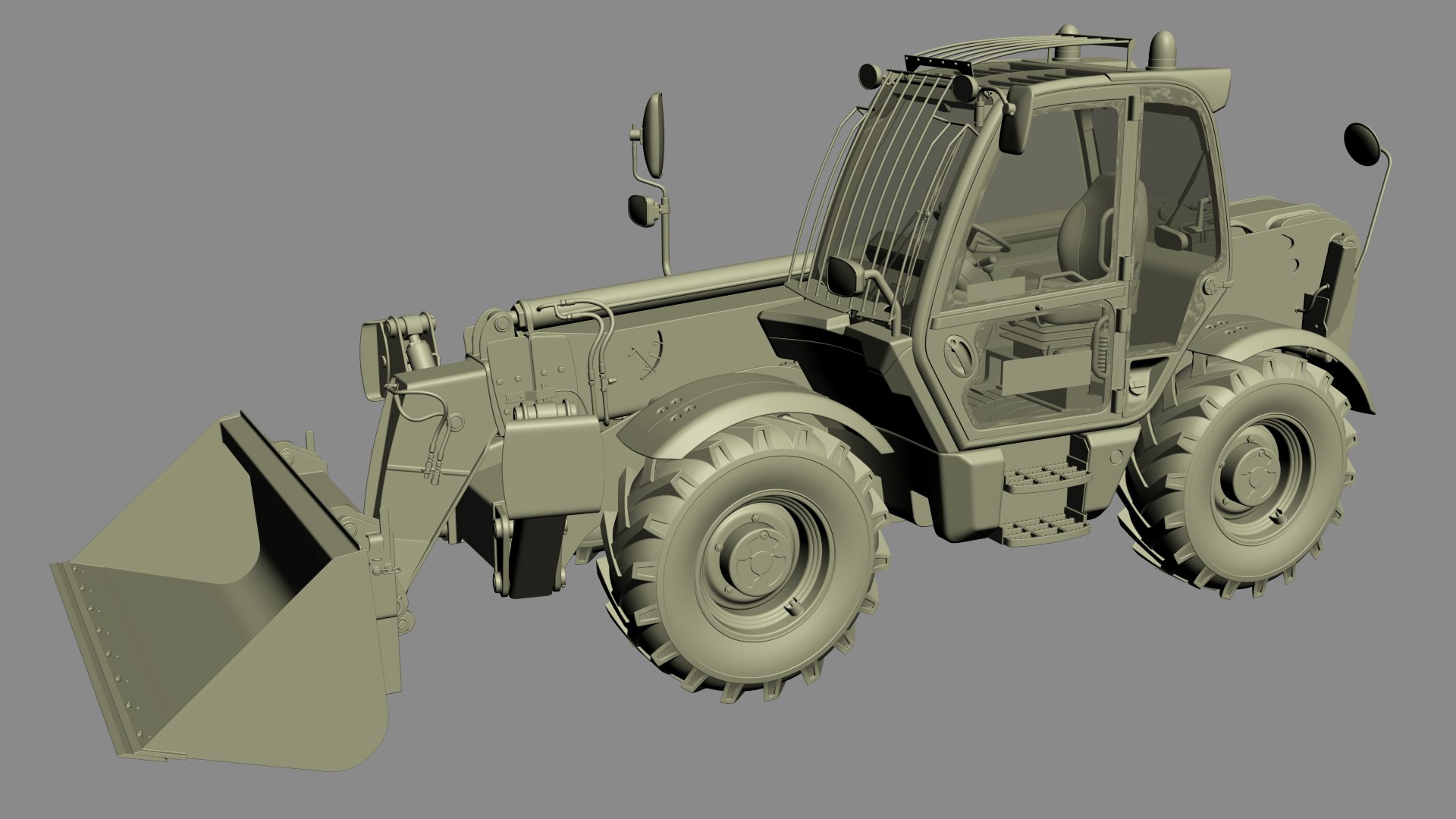 3D Telehandler JCB 535-125 Loader Shovel model - TurboSquid 2039013