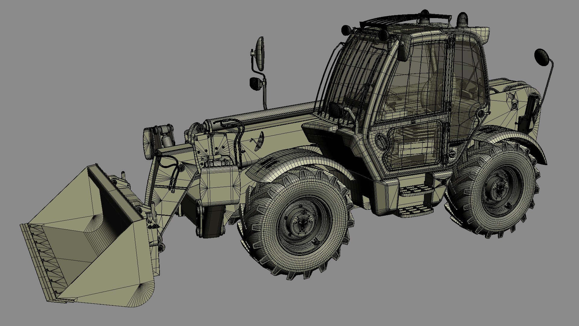3D Telehandler JCB 535-125 Loader Shovel model - TurboSquid 2039013
