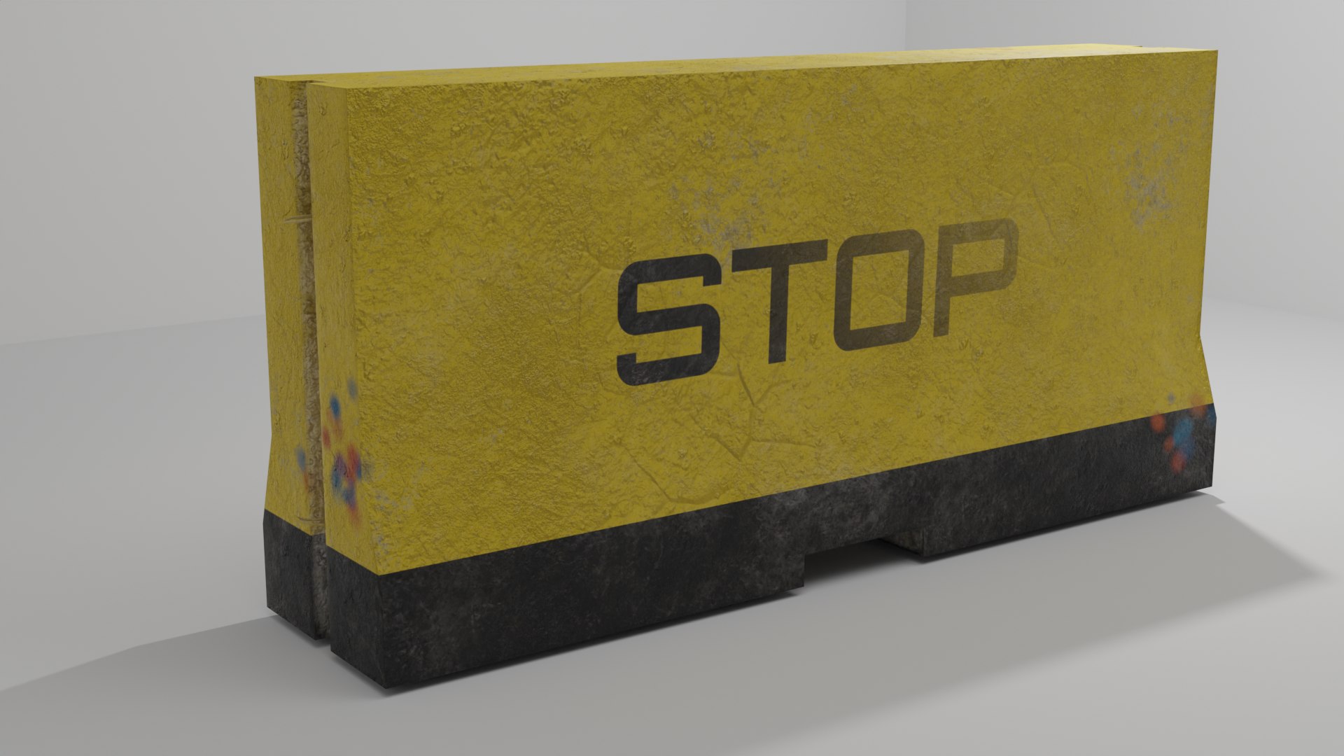 3D Road Block Model - TurboSquid 1955147