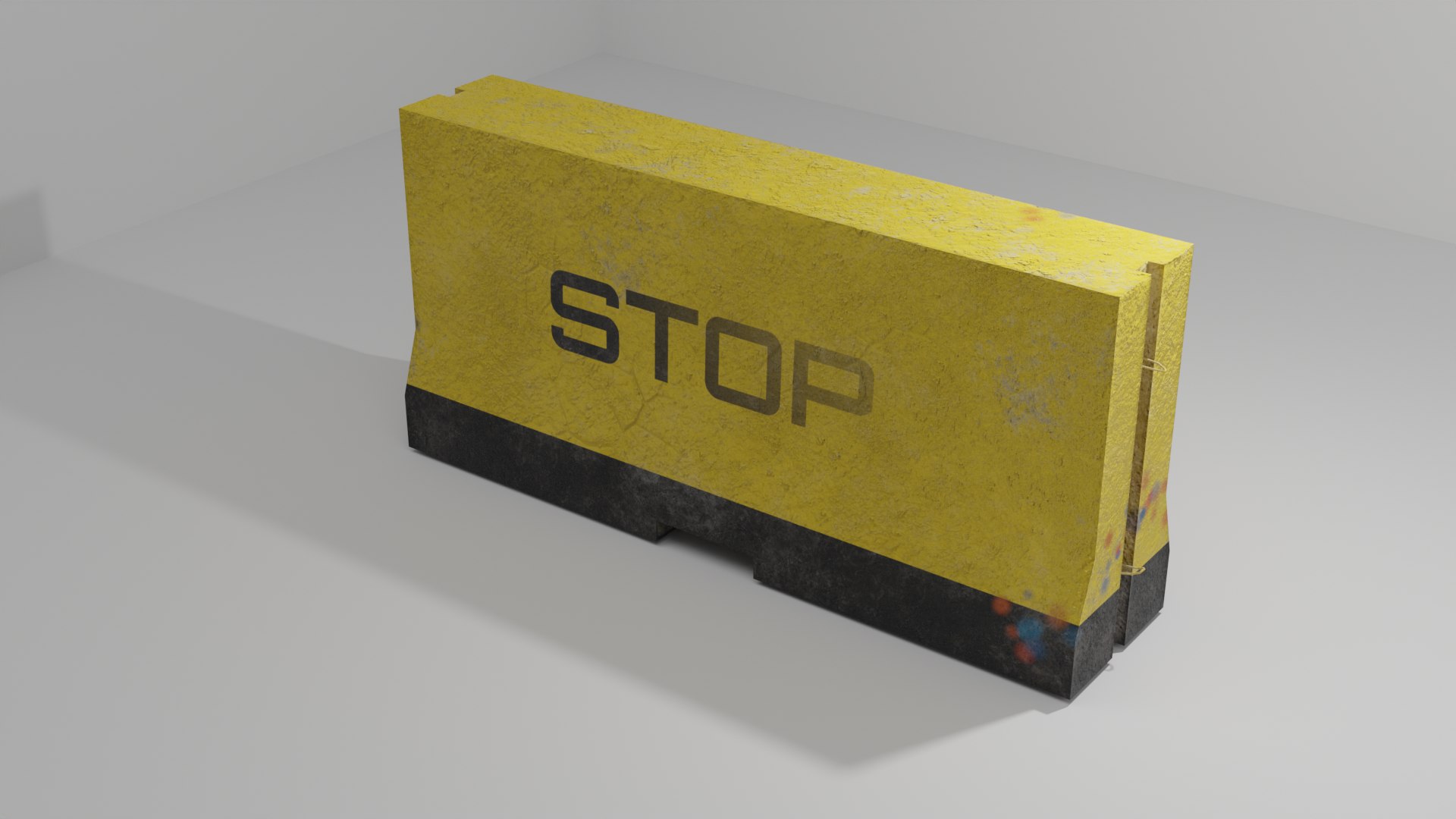 3D Road Block Model - TurboSquid 1955147