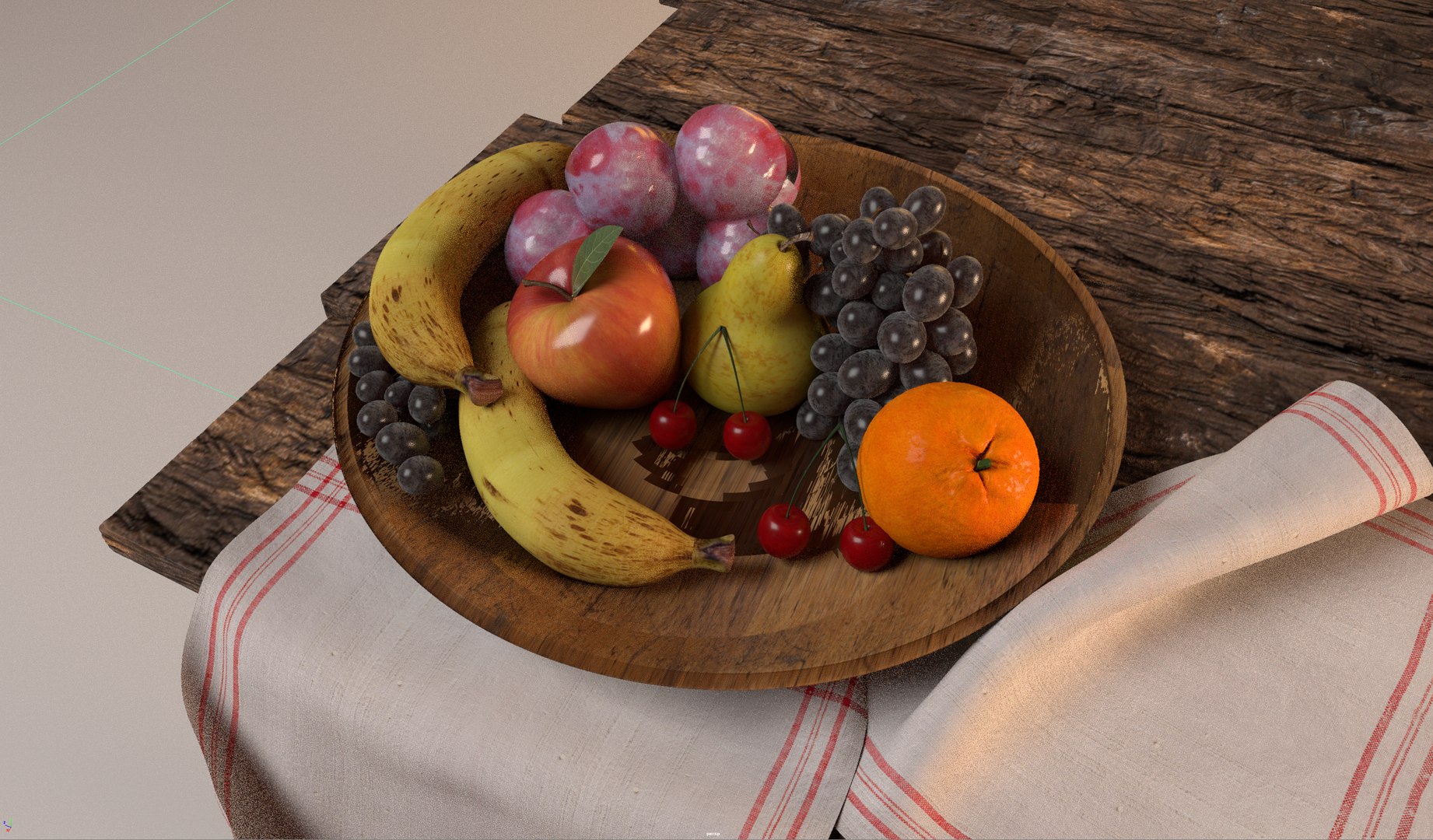 Obst Platte 3D-Modell - TurboSquid 1677471