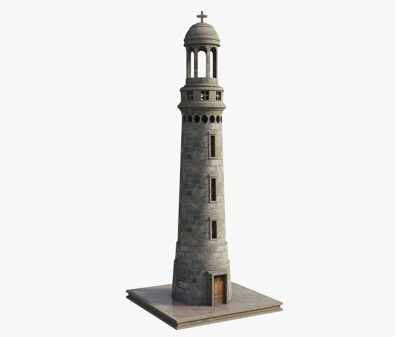 3D Model Ancient Tower Dome - TurboSquid 2308765