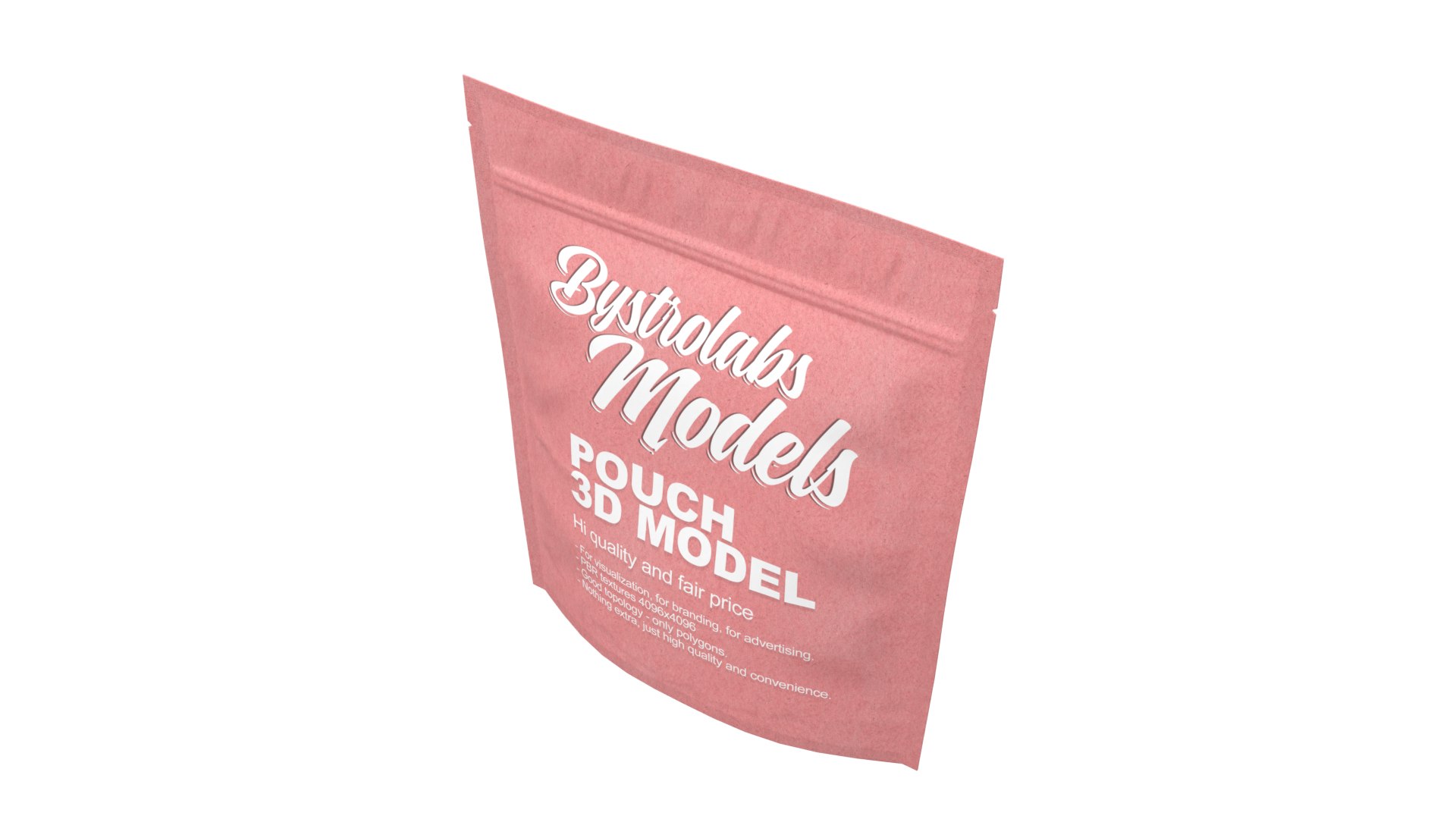 Mylar Paper Pouch Bag 3D Model - TurboSquid 2366159