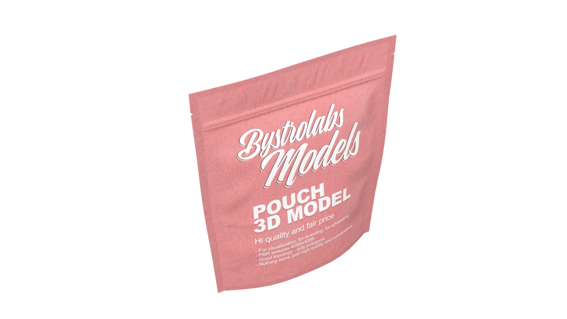 Mylar Paper Pouch Bag 3D Model - TurboSquid 2366159
