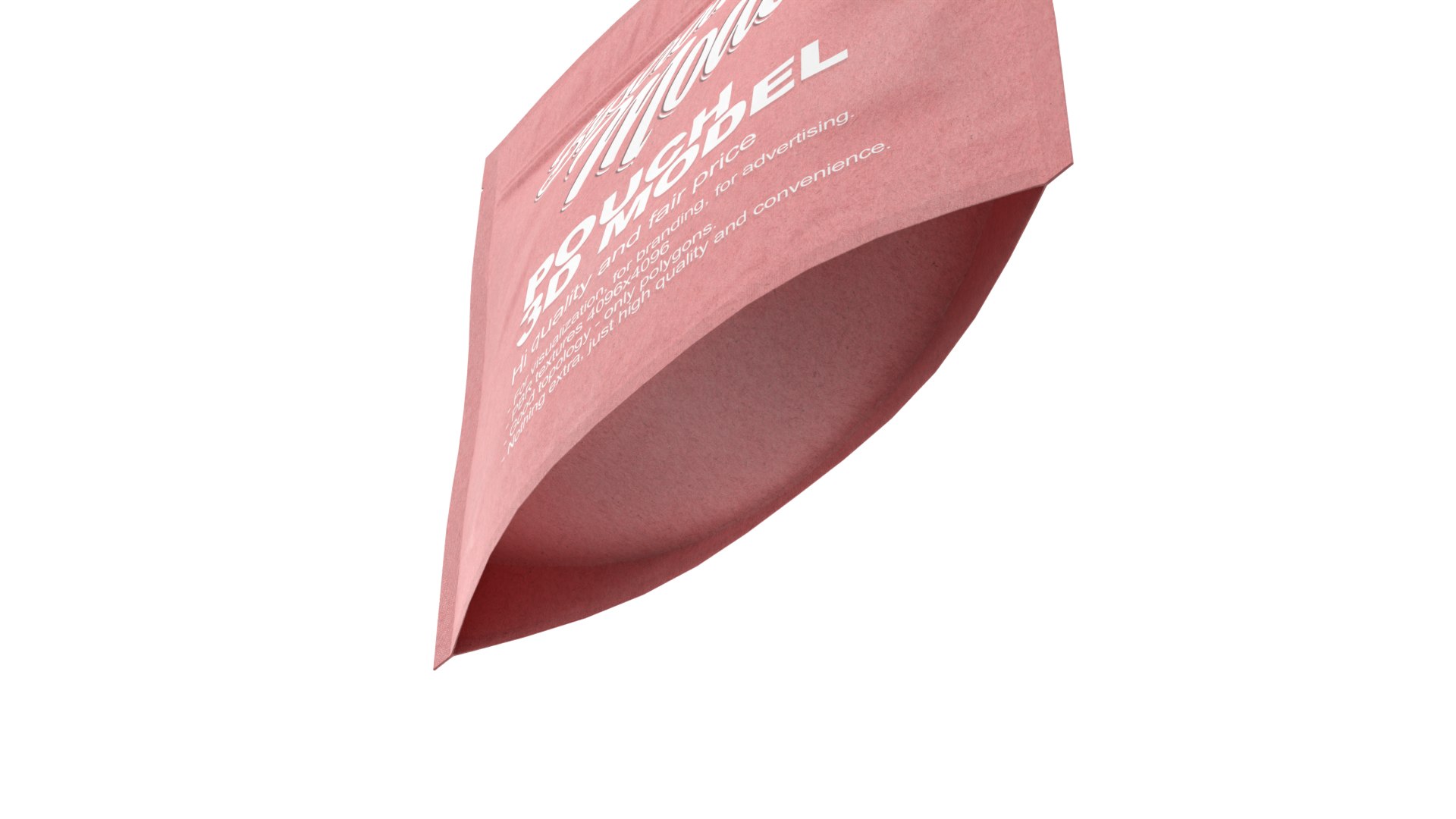 Mylar Paper Pouch Bag 3D Model - TurboSquid 2366159