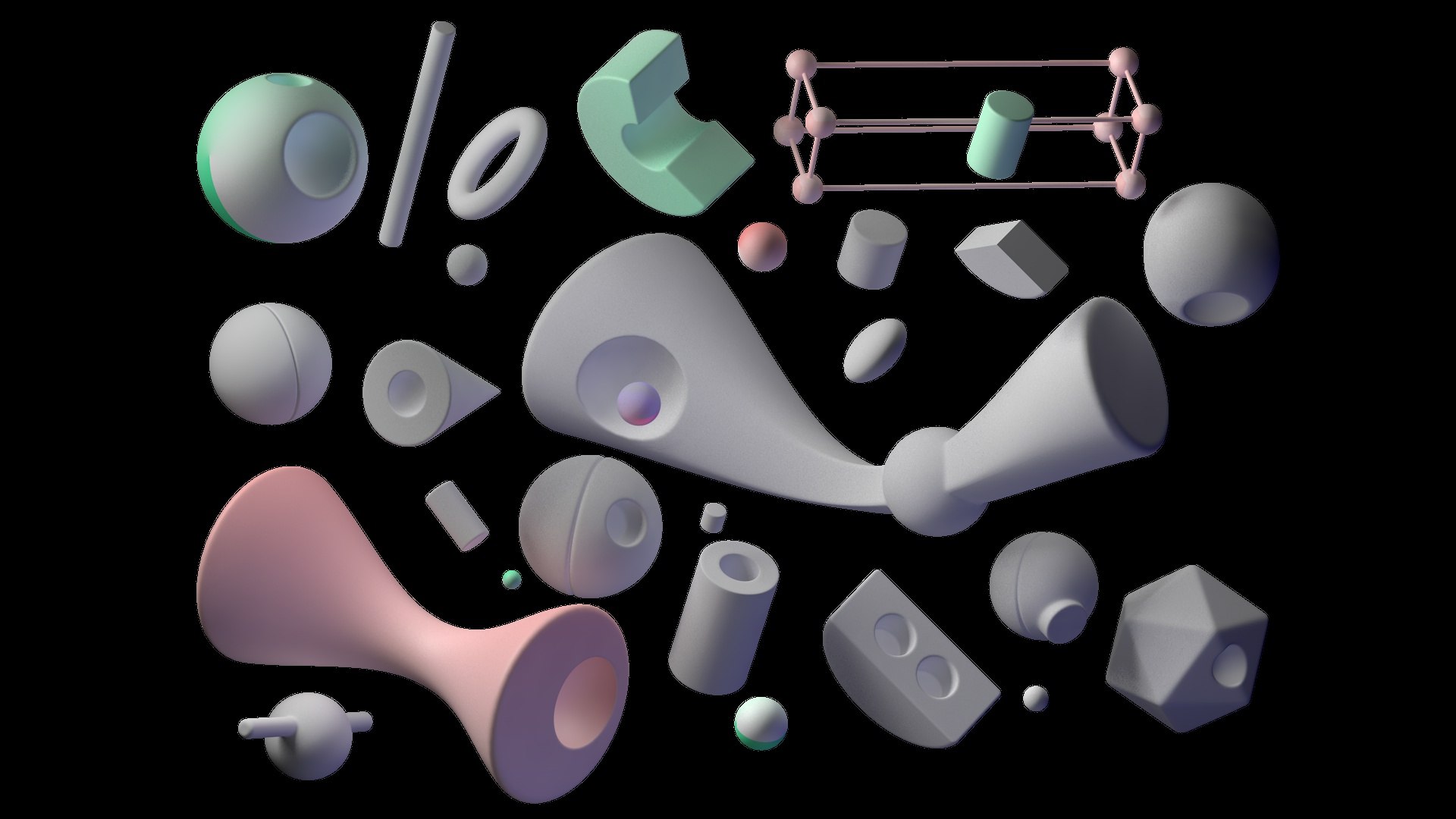 3D Abstract Shapes Collection 1 Model - TurboSquid 2087030