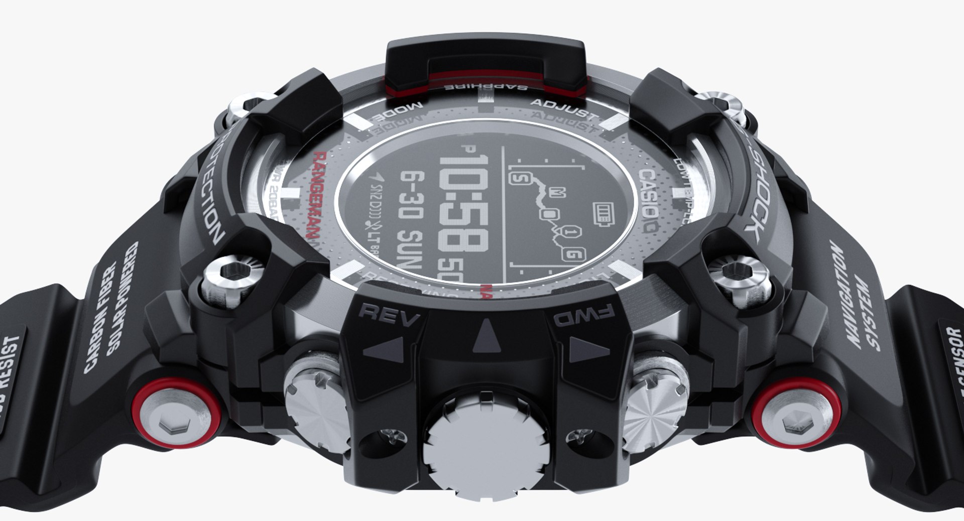 Casio g-shock rangeman gpr 3D model - TurboSquid 1393626