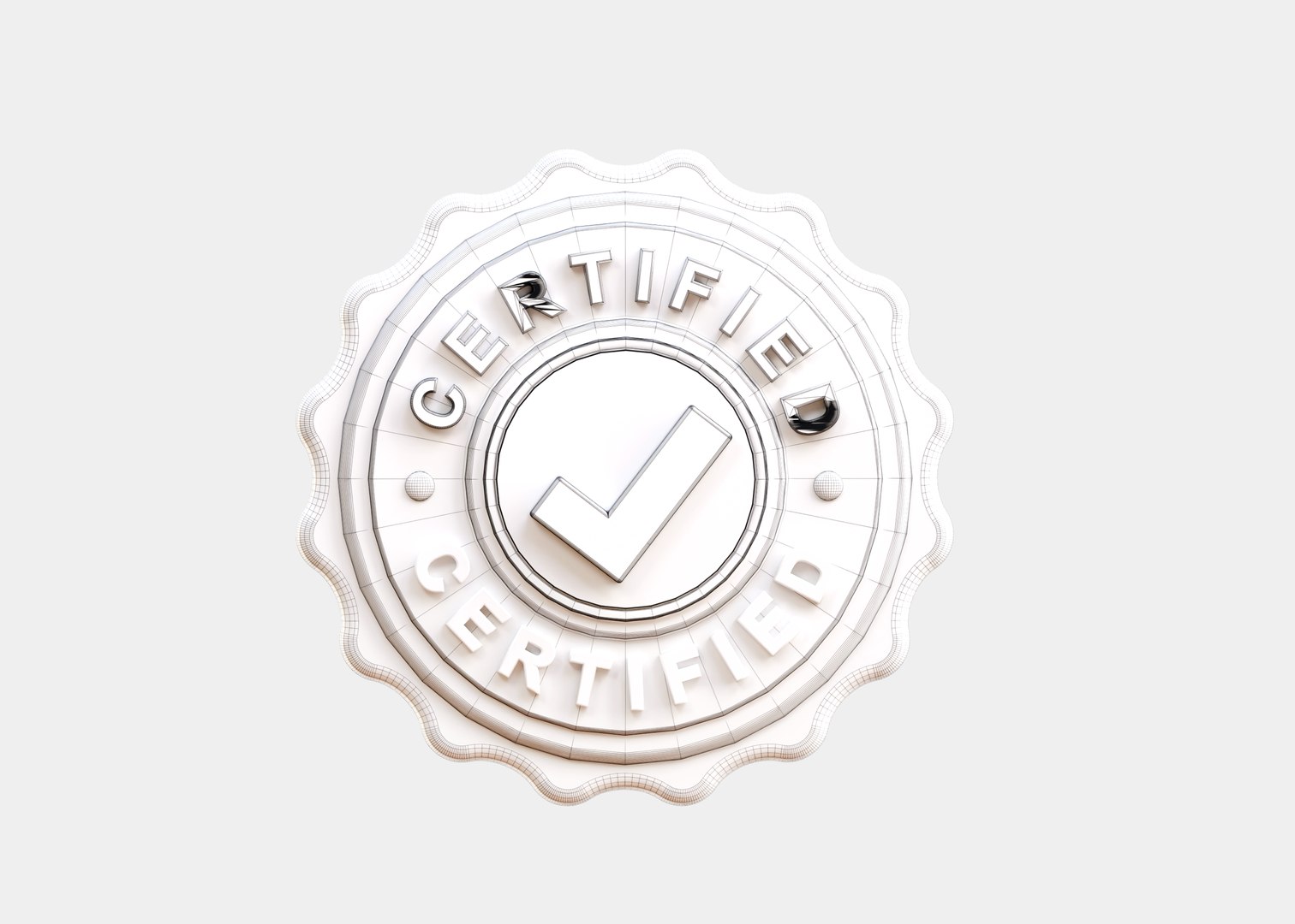 3D Certified Badge 3D Illustration Model - TurboSquid 2230889