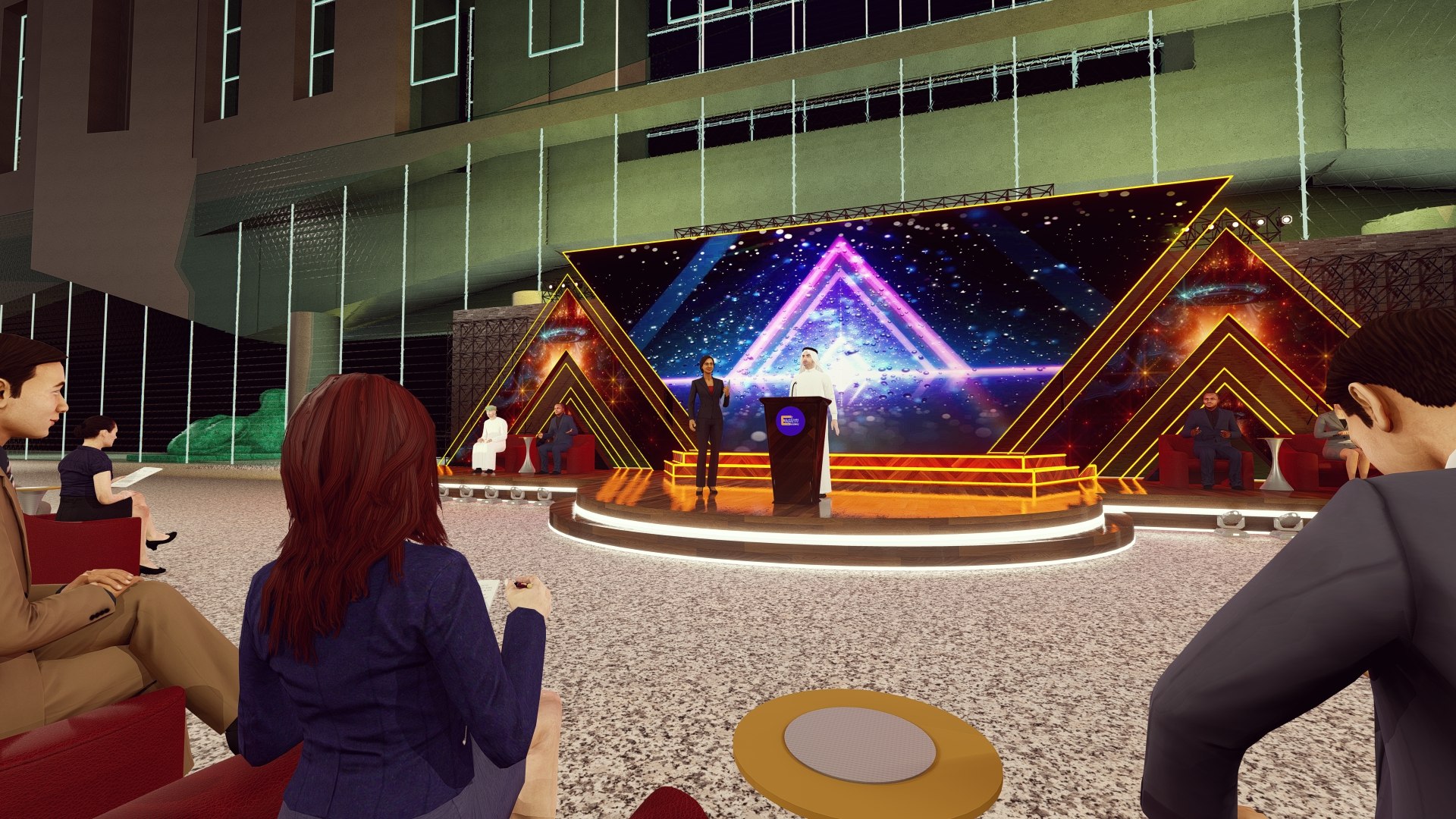 3D Conference Stage Design And The Render In Lumion - TurboSquid 1912787