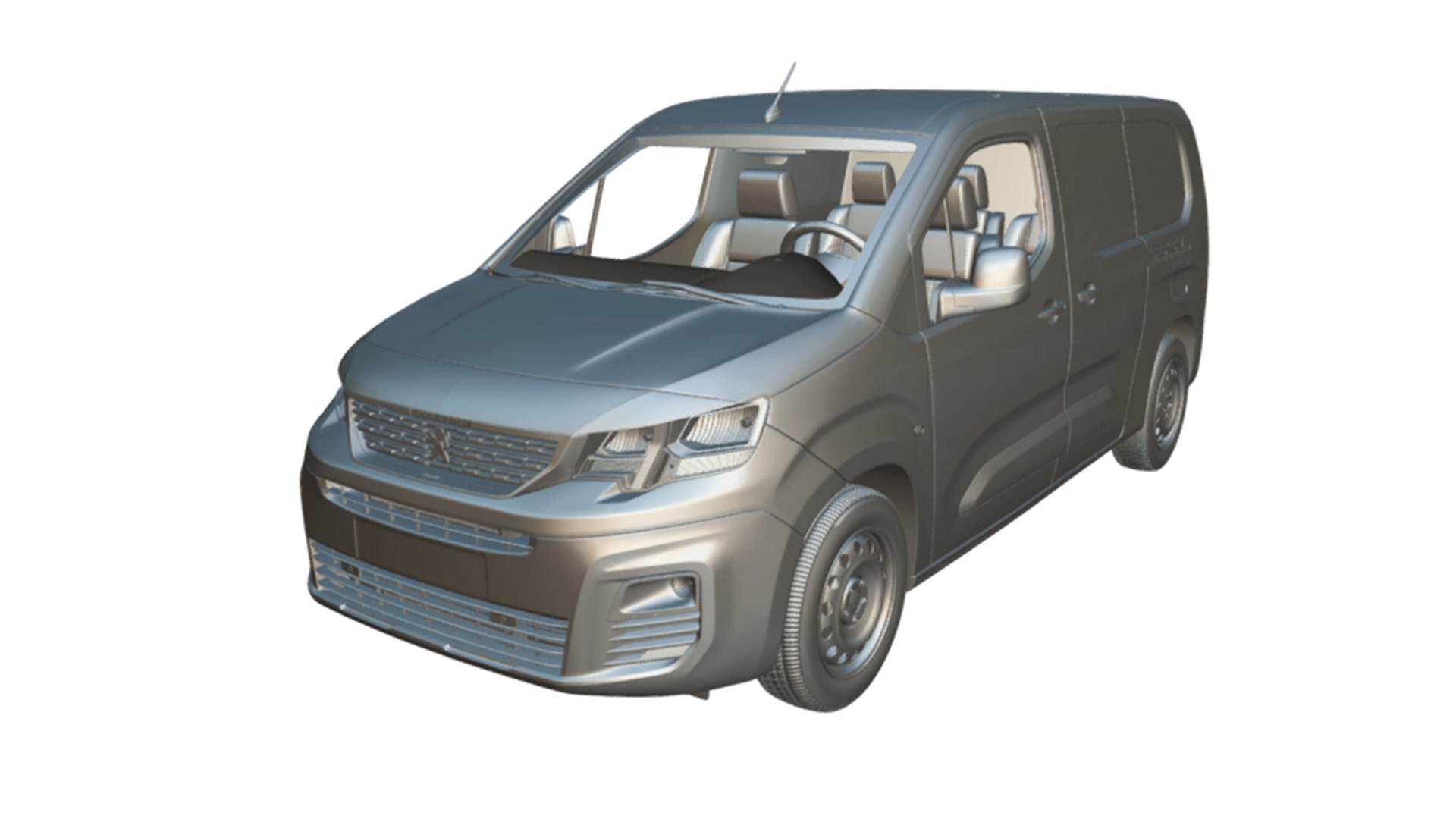Peugeot-partner Crew Van 2021 3D Model - TurboSquid 2161748