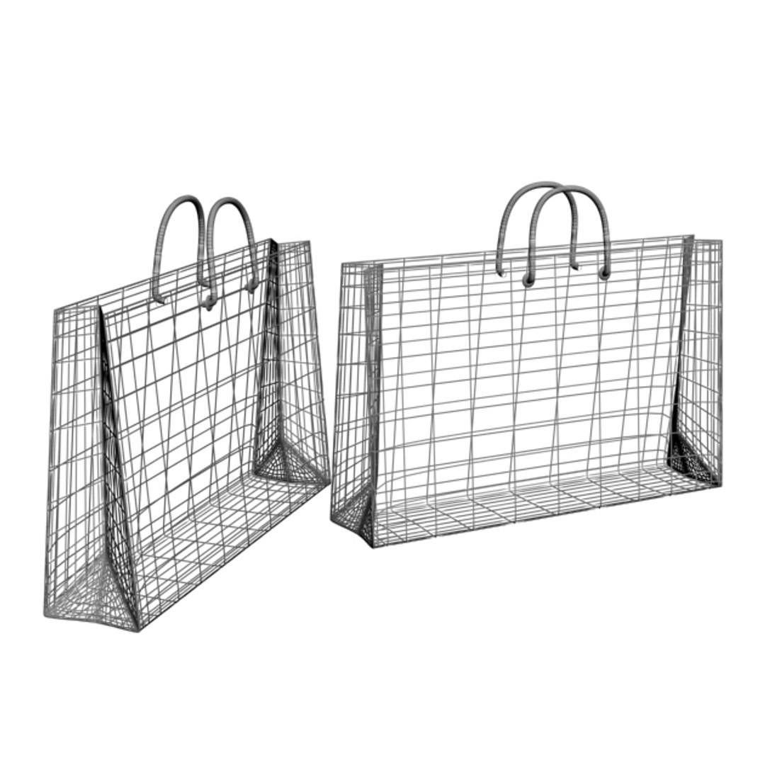 3d Shopping Bags Model