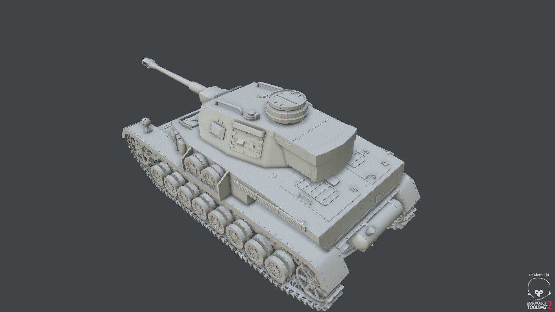 3d Panzer Iv Tank Model