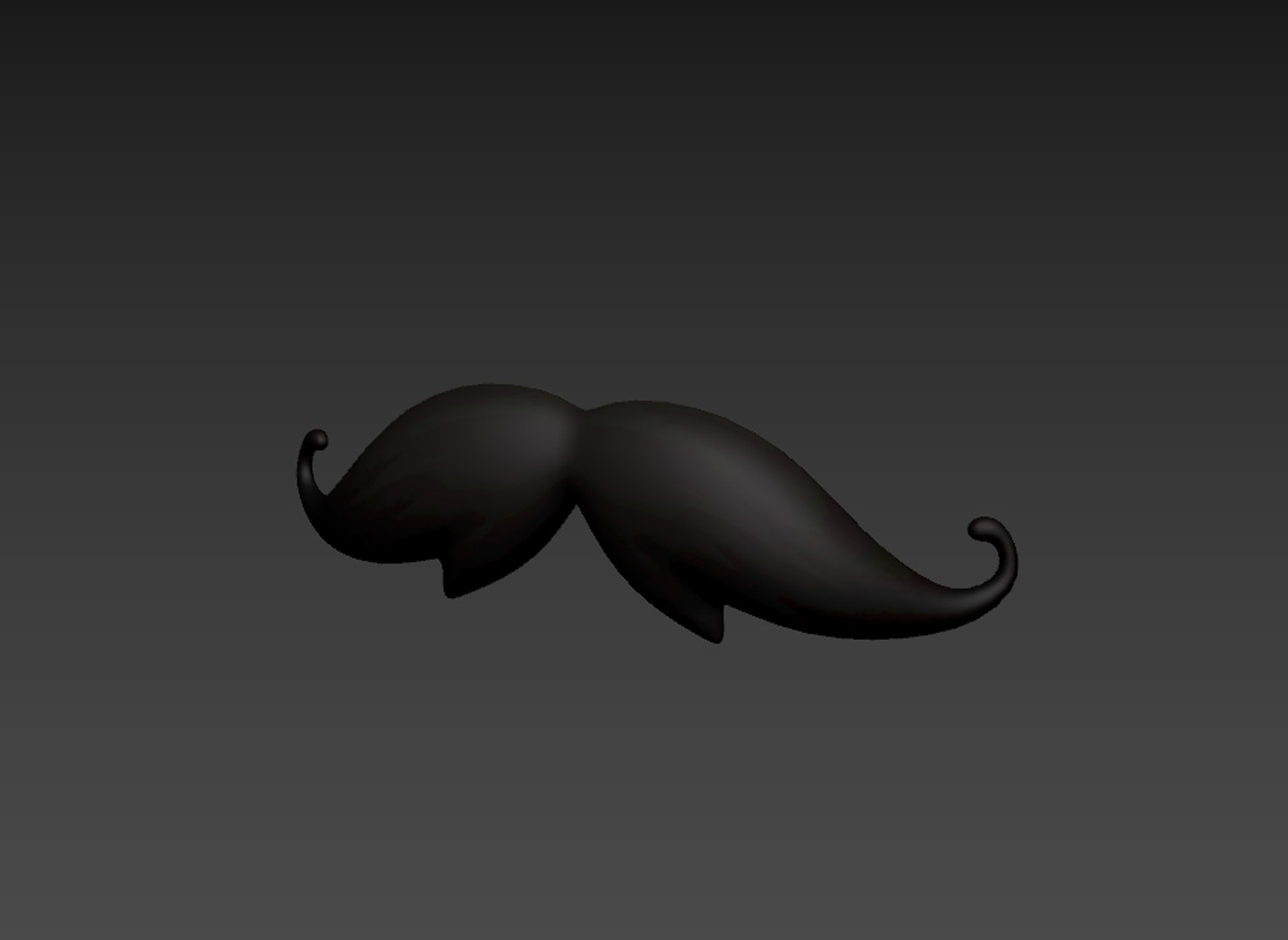 Mustache Hair 3D Model - TurboSquid 1536980