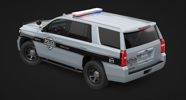 modelo 3d Chevrolet Tahoe Police - TurboSquid 1944526