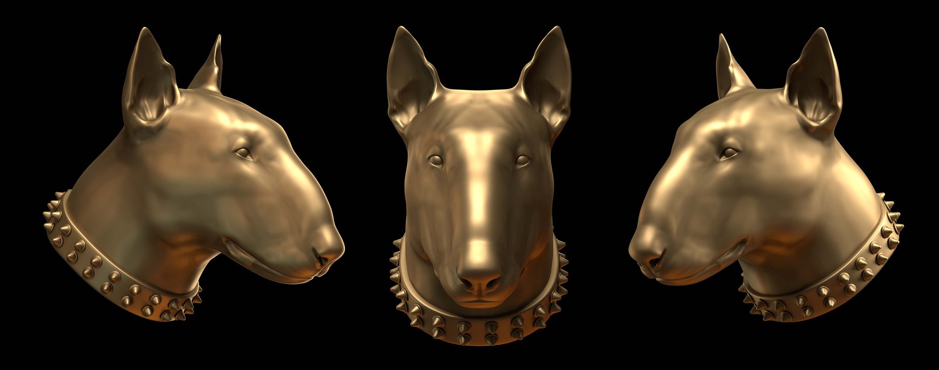 3d model dog head