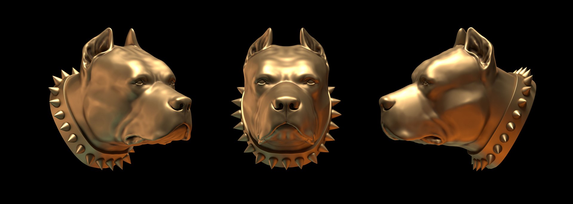3d model dog head