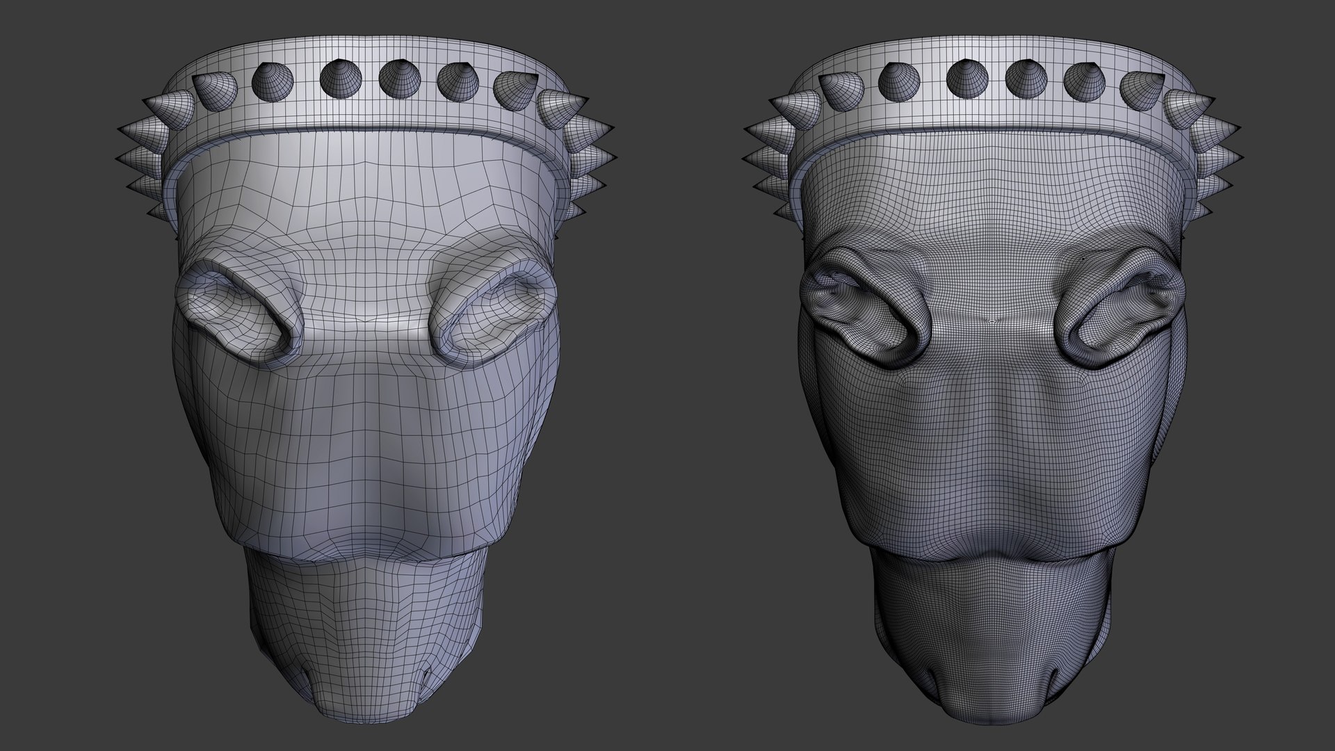 3d model dog head
