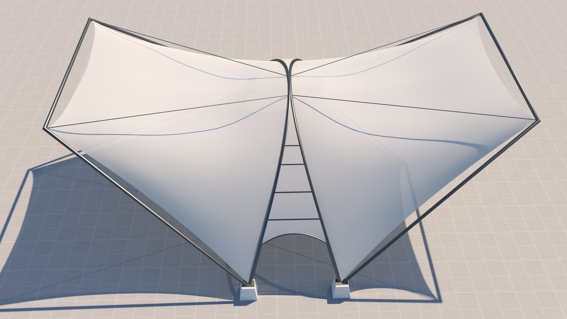 3D Tensile steel structure -2 - TurboSquid 1761265
