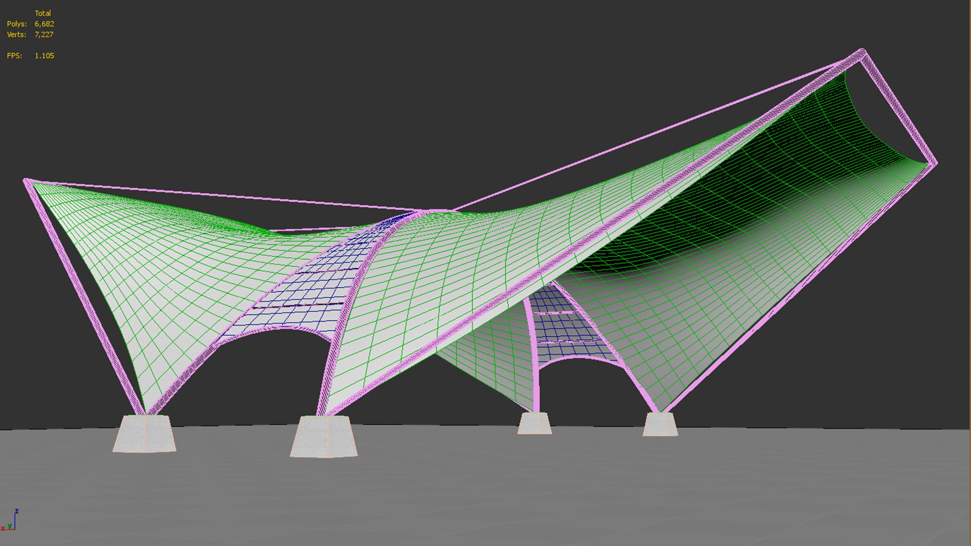 3D Tensile steel structure -2 - TurboSquid 1761265