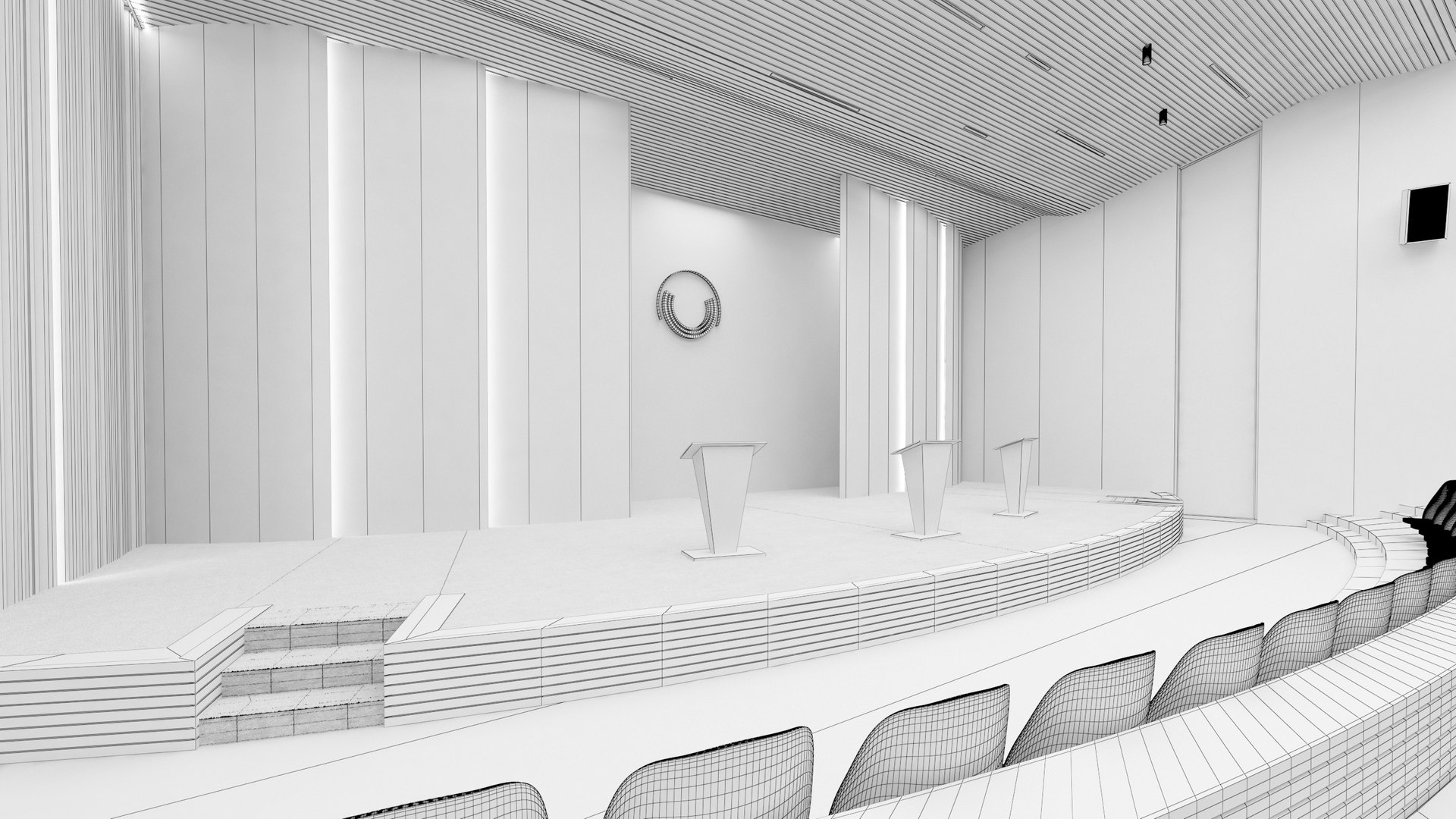 Modern Auditorium 3D Model - TurboSquid 1910247