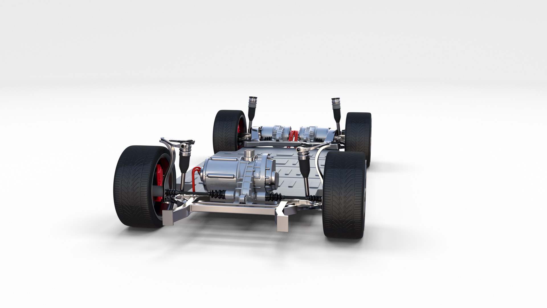 3D model tesla roadster chassis - TurboSquid 1566055