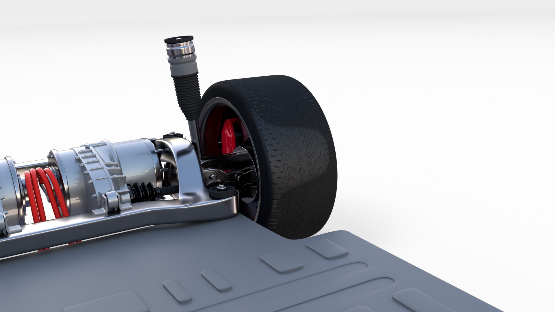 3D model tesla roadster chassis - TurboSquid 1566055