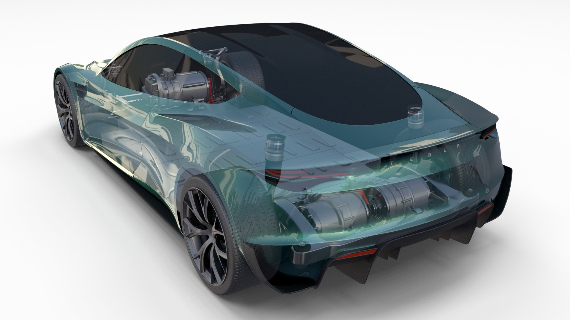 3D model tesla roadster chassis - TurboSquid 1566055