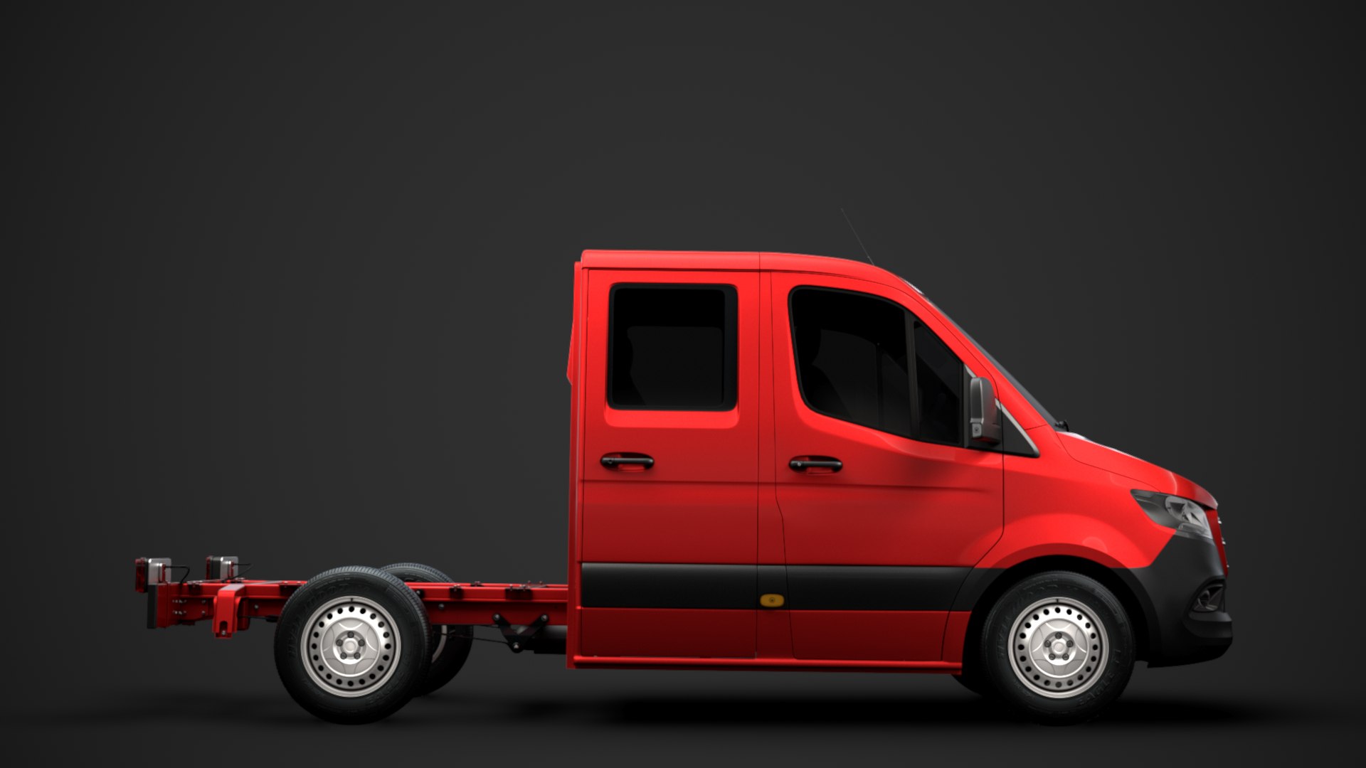 Mercedes sprinter chassis crew 3D model - TurboSquid 1458352