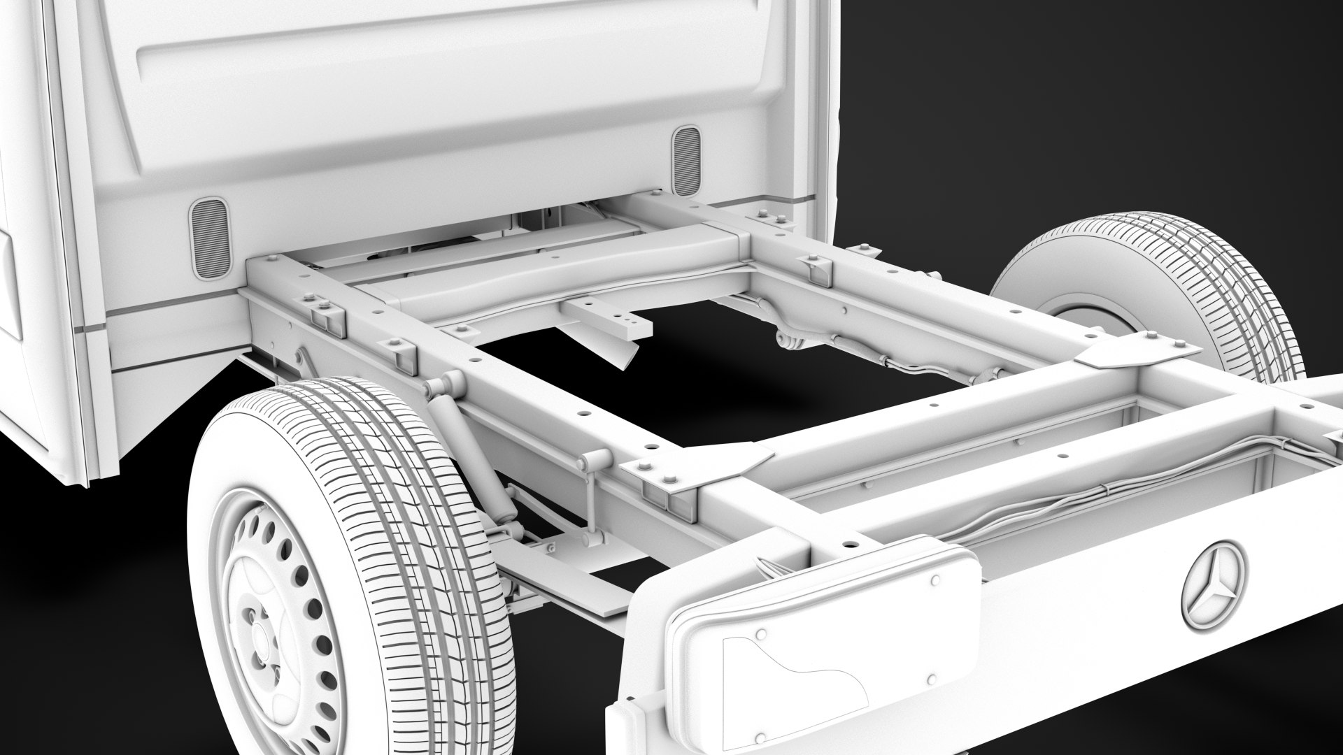 Mercedes sprinter chassis crew 3D model - TurboSquid 1458352