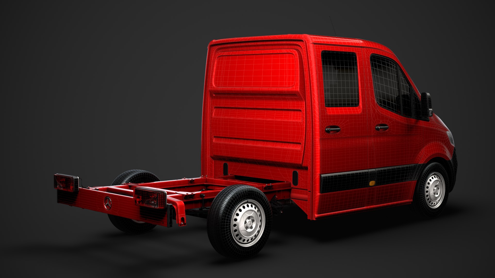 Mercedes sprinter chassis crew 3D model - TurboSquid 1458352