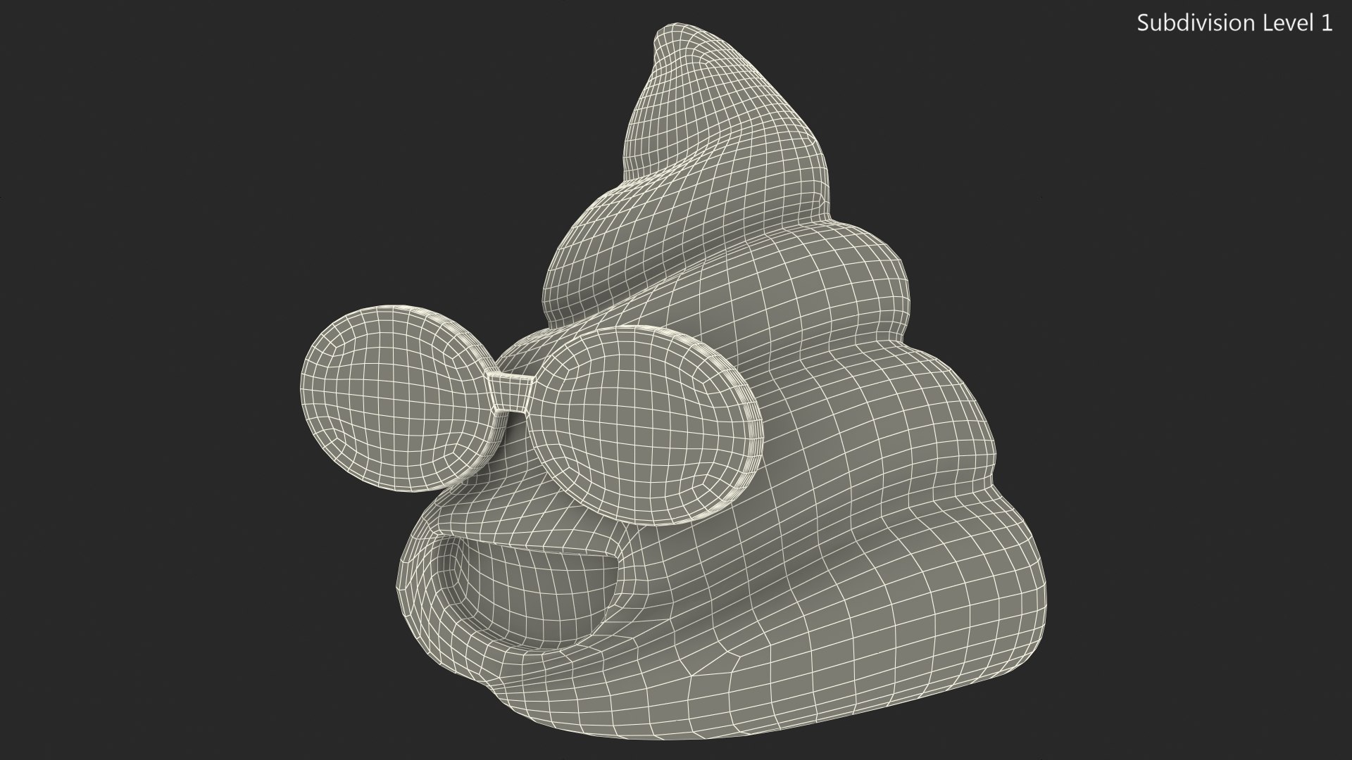 Sunglasses Poop Emoji Smile Model - TurboSquid 1801239