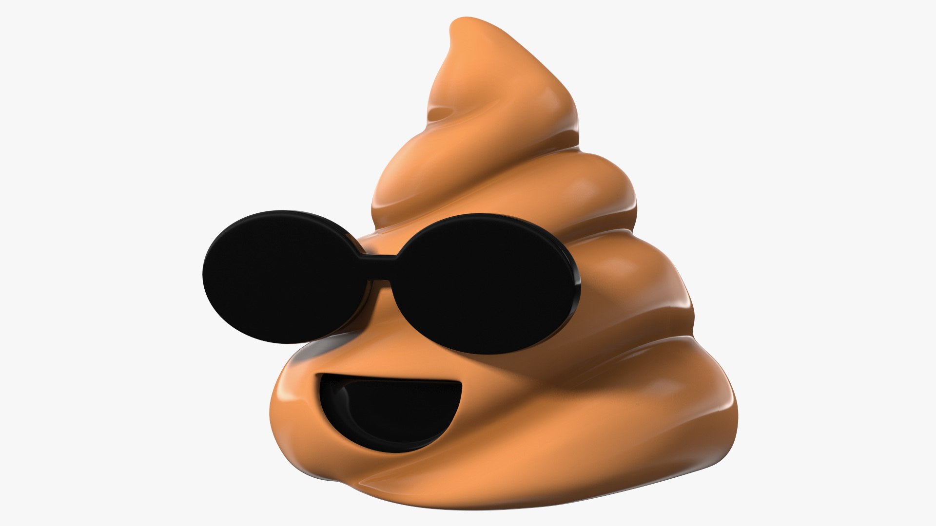 Sunglasses Poop Emoji Smile Model - TurboSquid 1801239