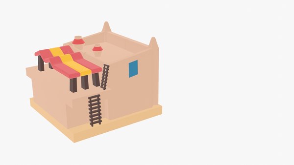 modelo 3d Casa del desierto de baja poli modelo 3d - TurboSquid 2152901