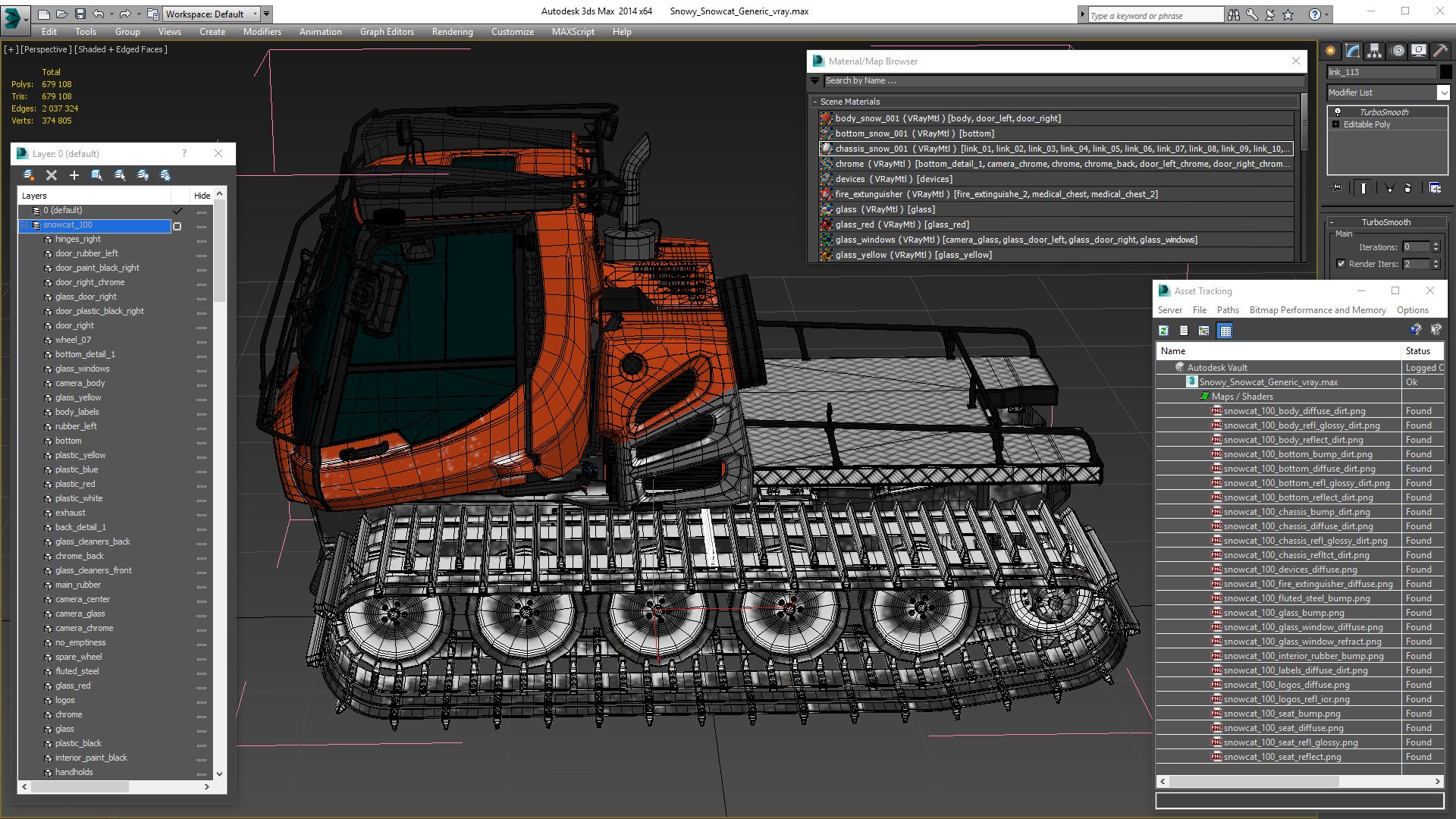 Snowy Snowcat Generic Snow Model - TurboSquid 1516182