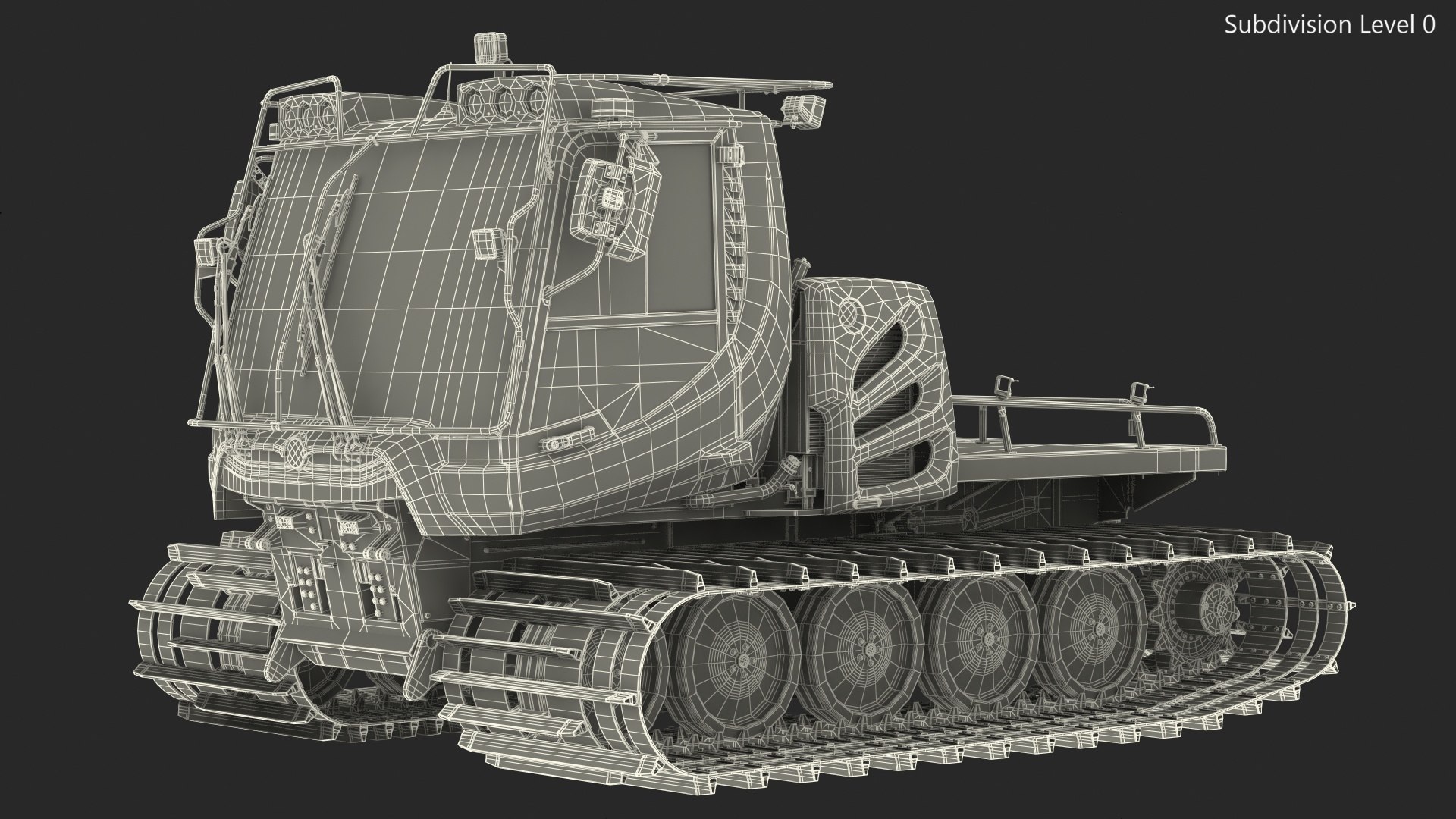 Snowy Snowcat Generic Snow Model - TurboSquid 1516182