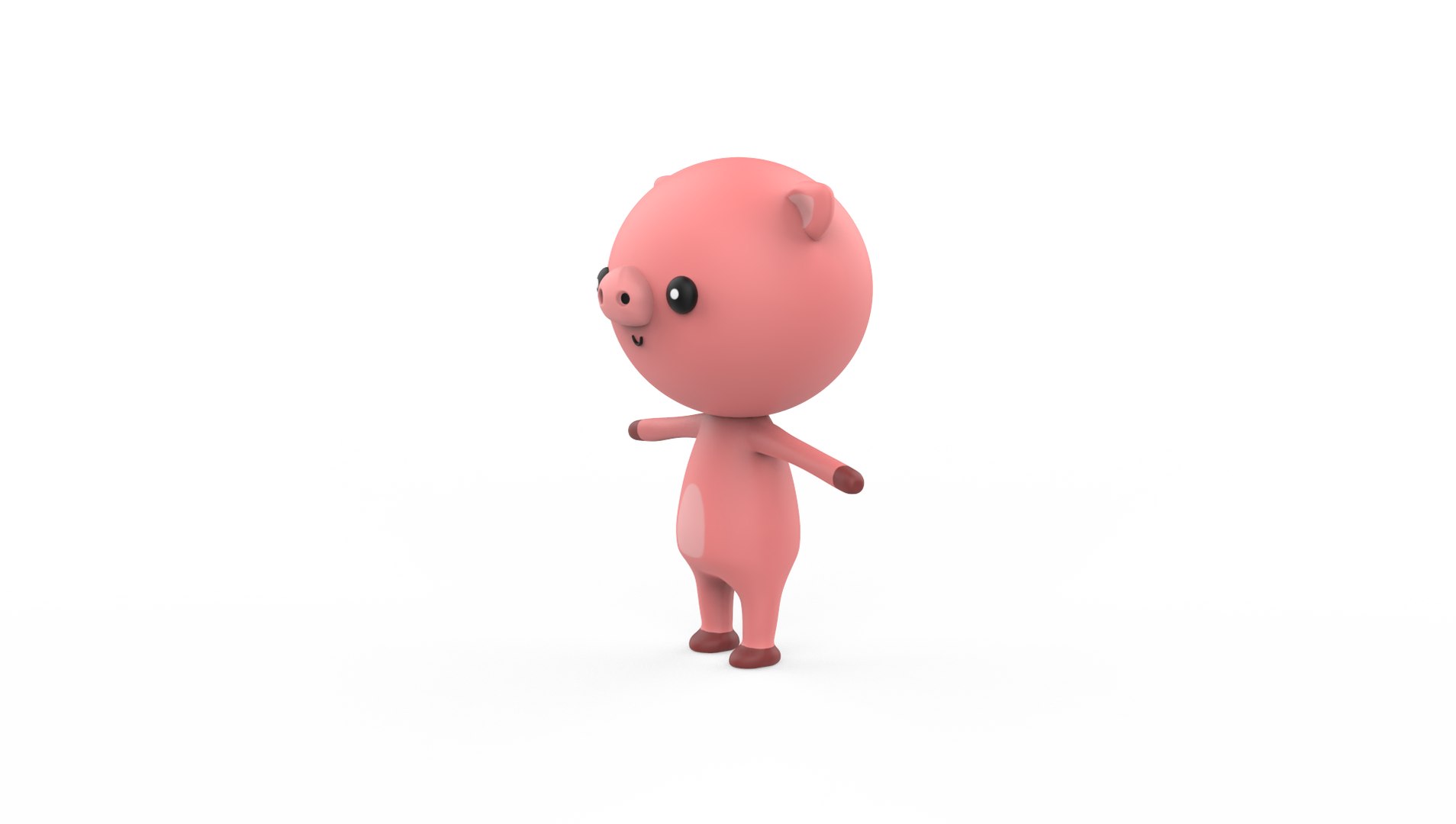 3D Stylized Character 001 Pig - TurboSquid 2170992