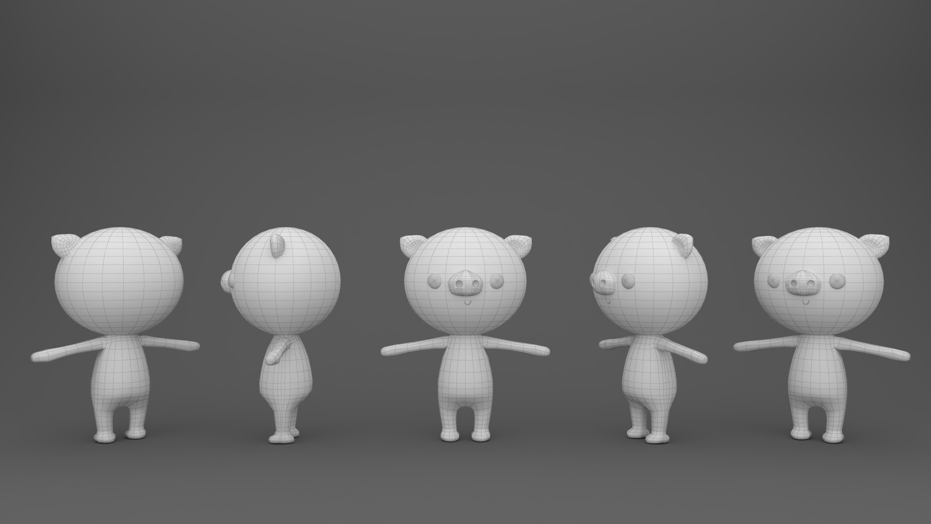 3D Stylized Character 001 Pig - TurboSquid 2170992